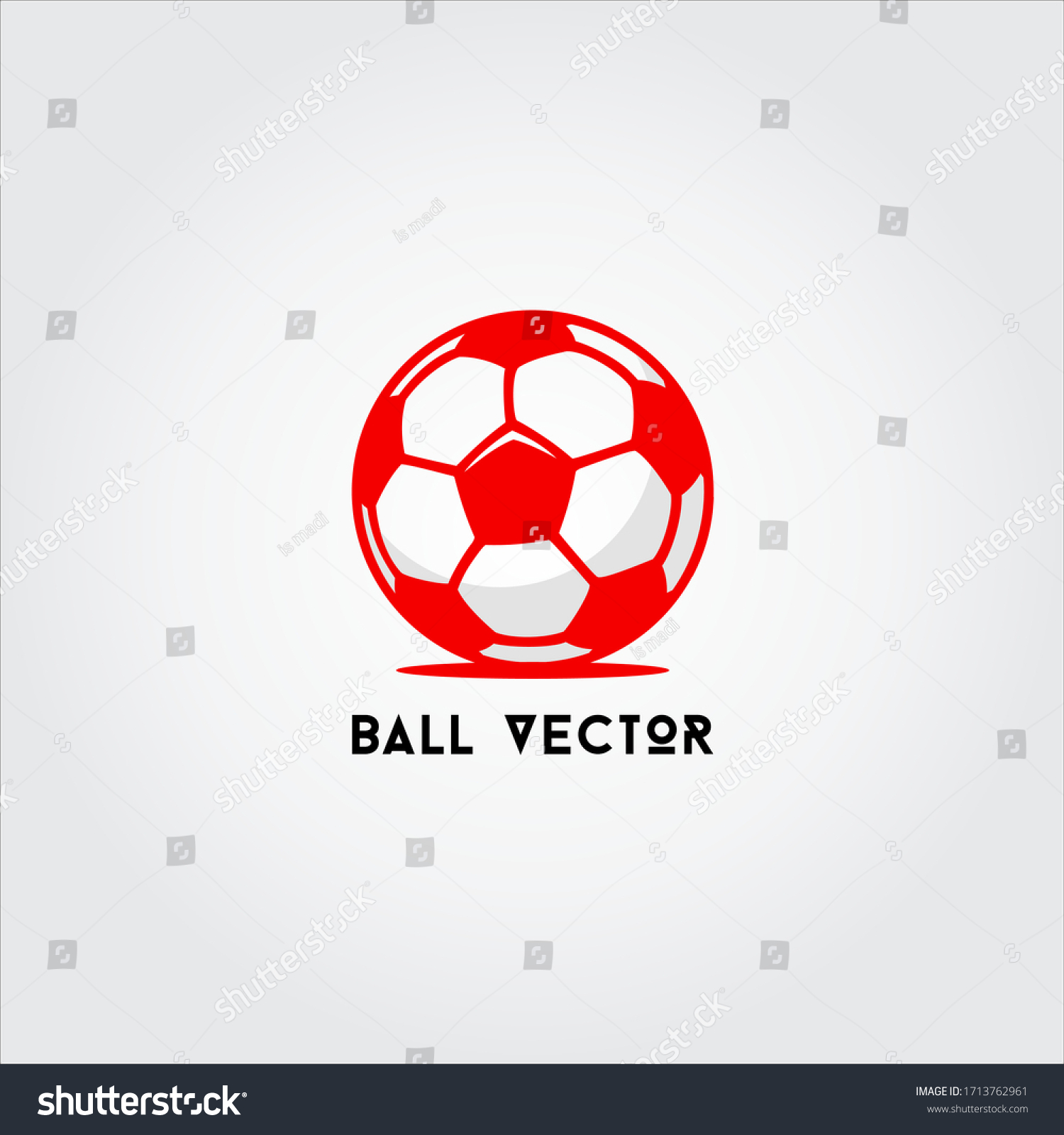 Soccer Ball Logo Vector Stock Vector (Royalty Free) 1713762961 ...