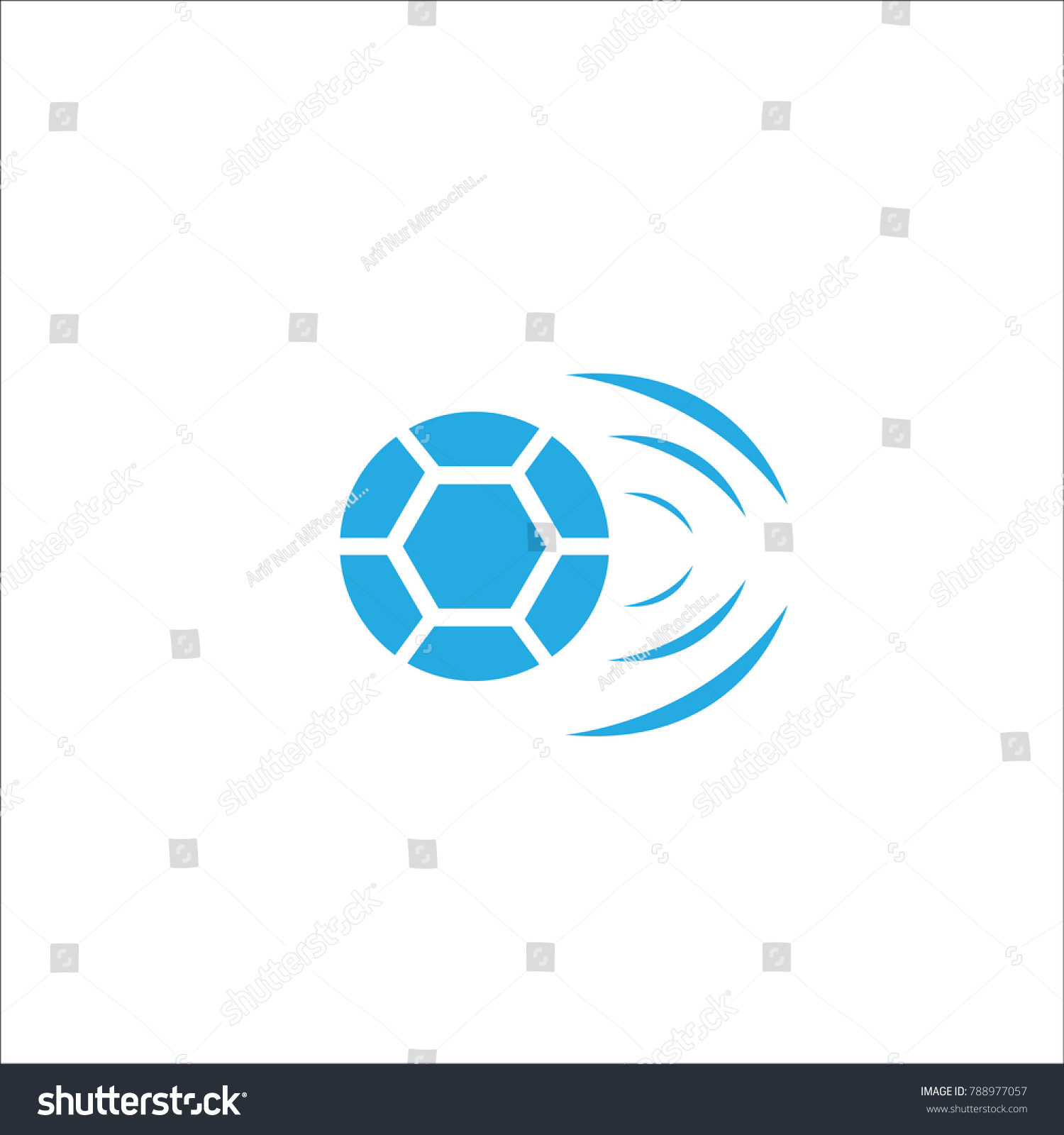 Soccer Ball Logo Template Stock Vector (Royalty Free) 788977057