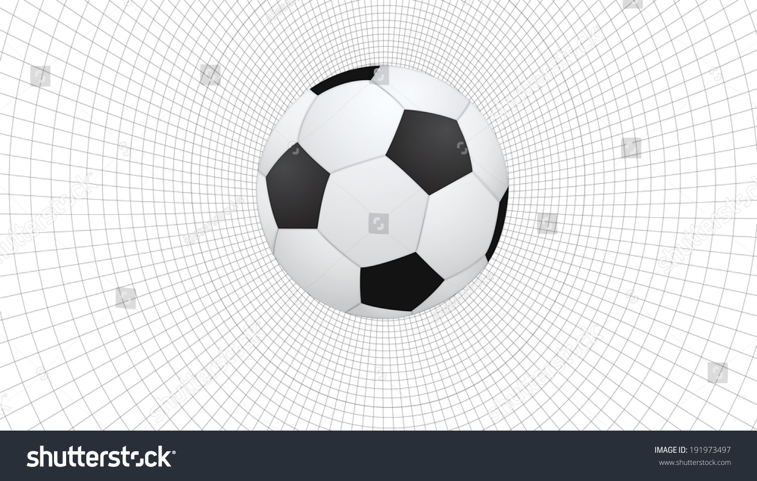 Soccer Ball On Abstract Wireframe Background 库存矢量图（免版税）191973497 ...