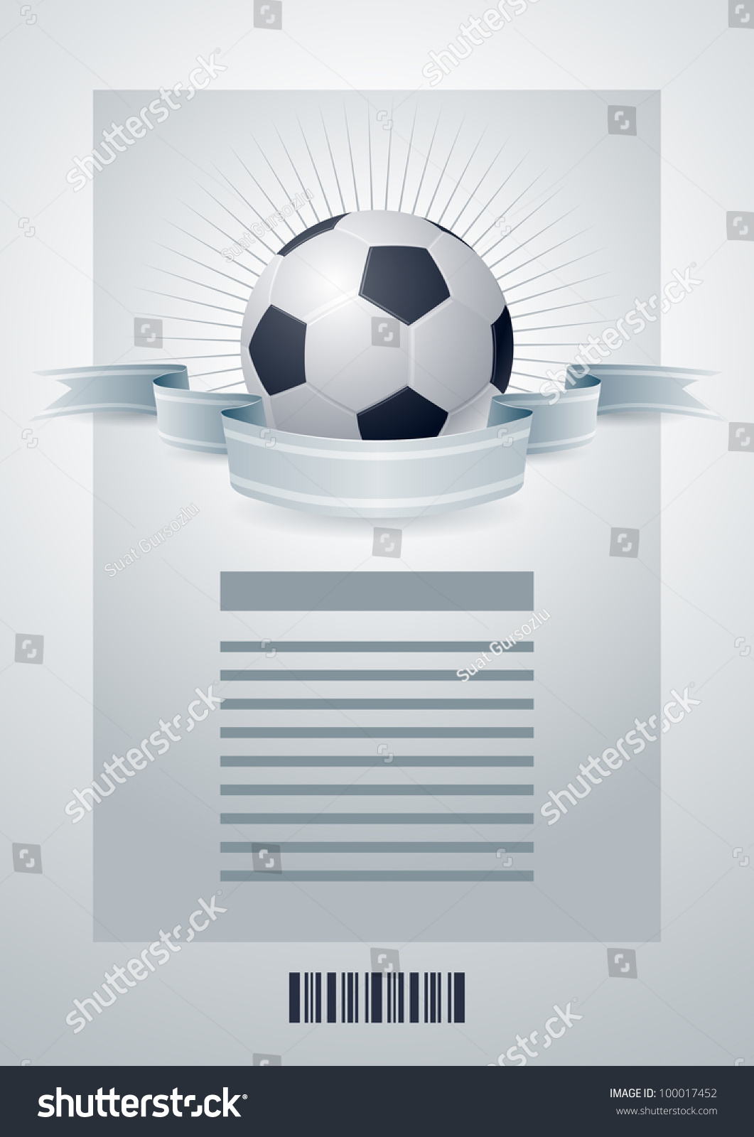 Soccer Ball Template Design Vector Illustration: เวกเตอร์สต็อก (ปลอดค่า ...