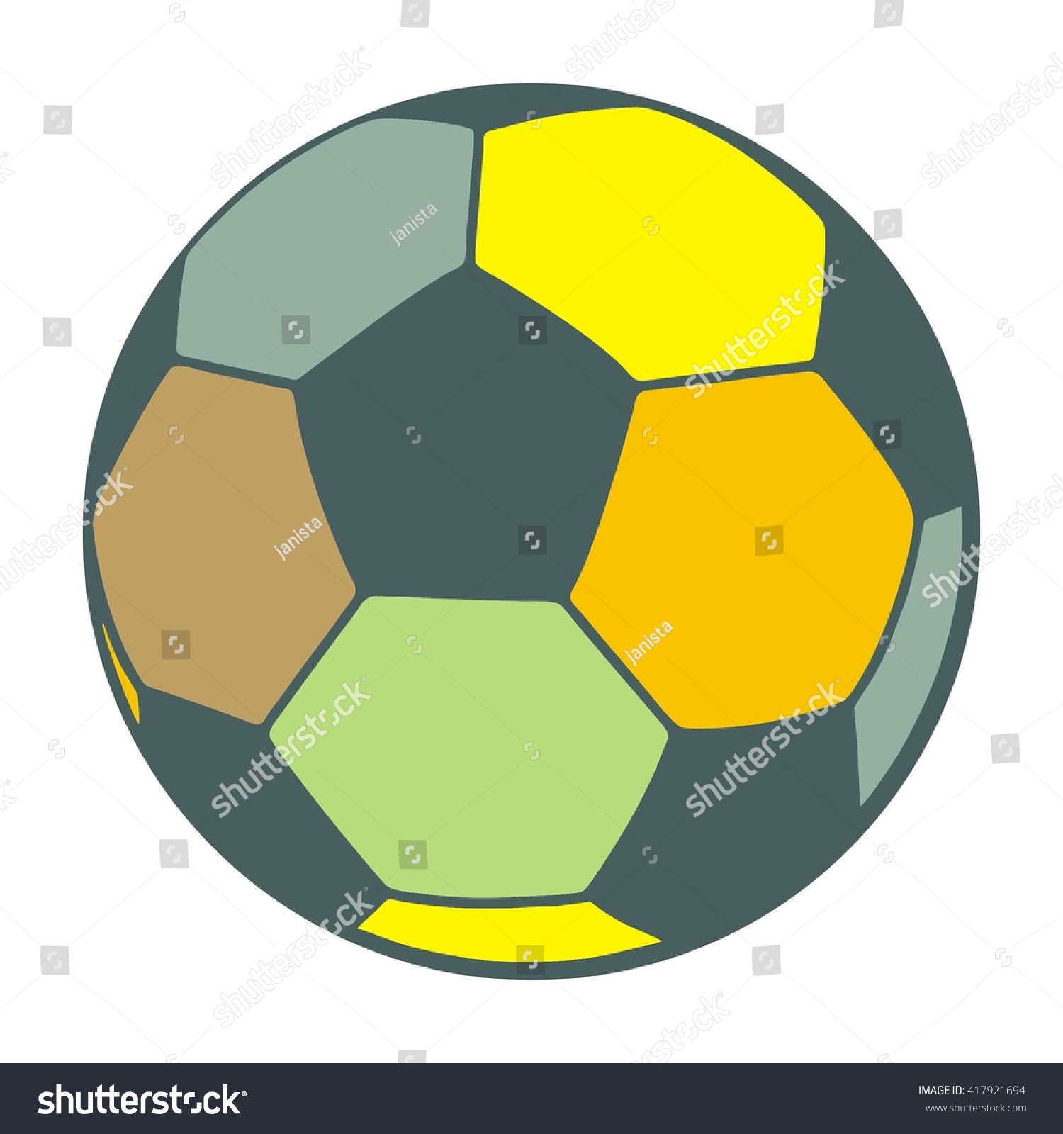 Soccer Ball Vector Icon Stock Vector (Royalty Free) 417921694