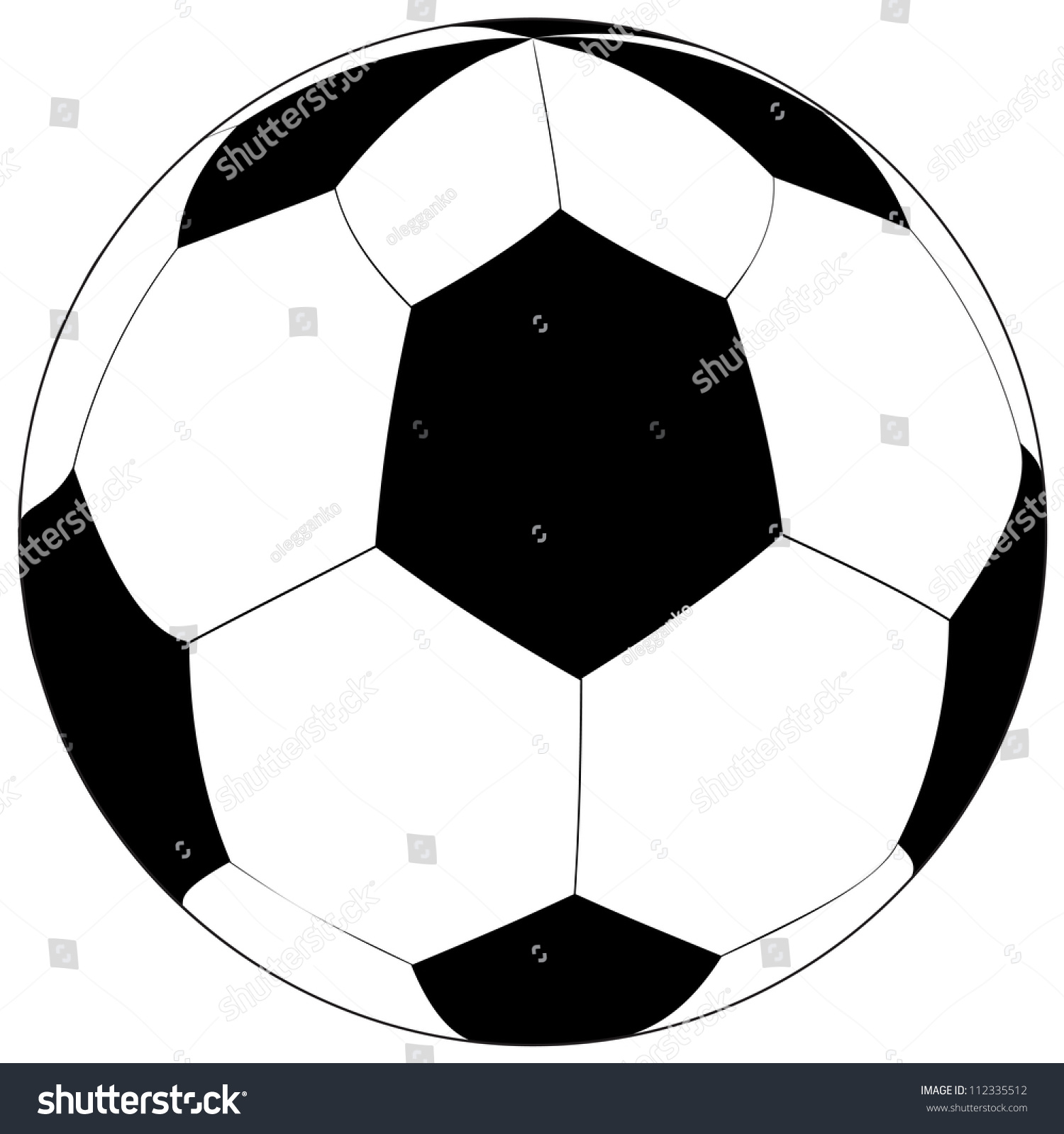 Soccer Ball Vector Illustrator Stock Vector (Royalty Free) 112335512 ...