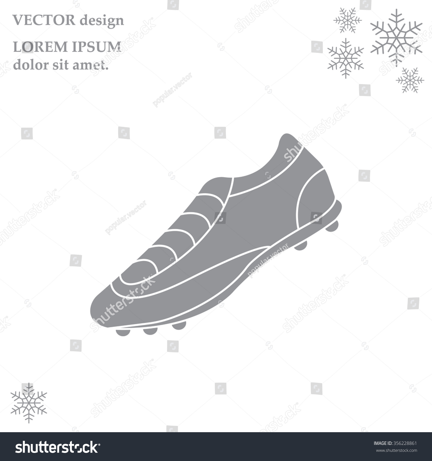 Soccer Boots Label Vector Illustration Stock Vector (Royalty Free ...