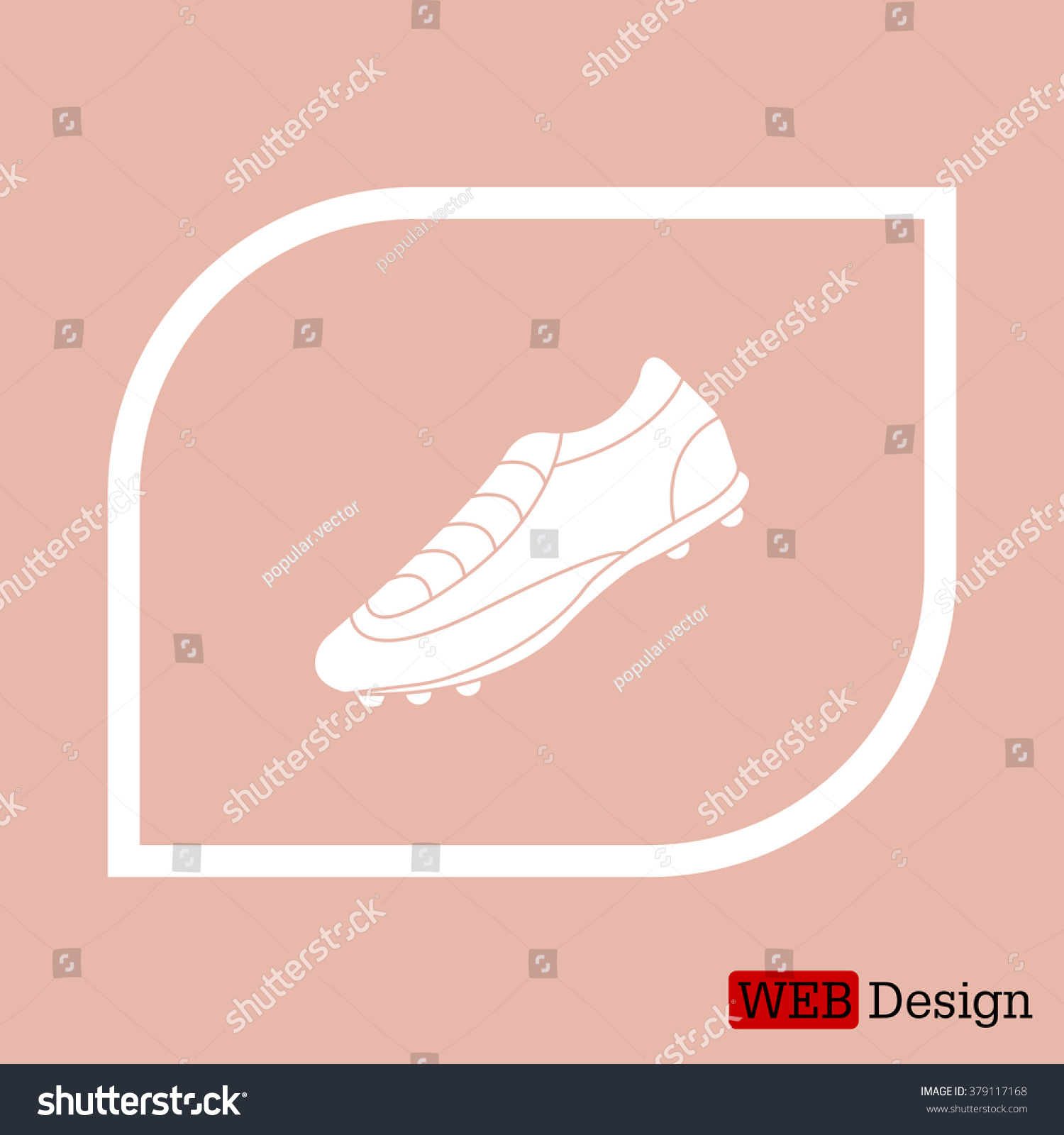 Soccer Boots Label Vector Illustration Stock Vector (Royalty Free ...