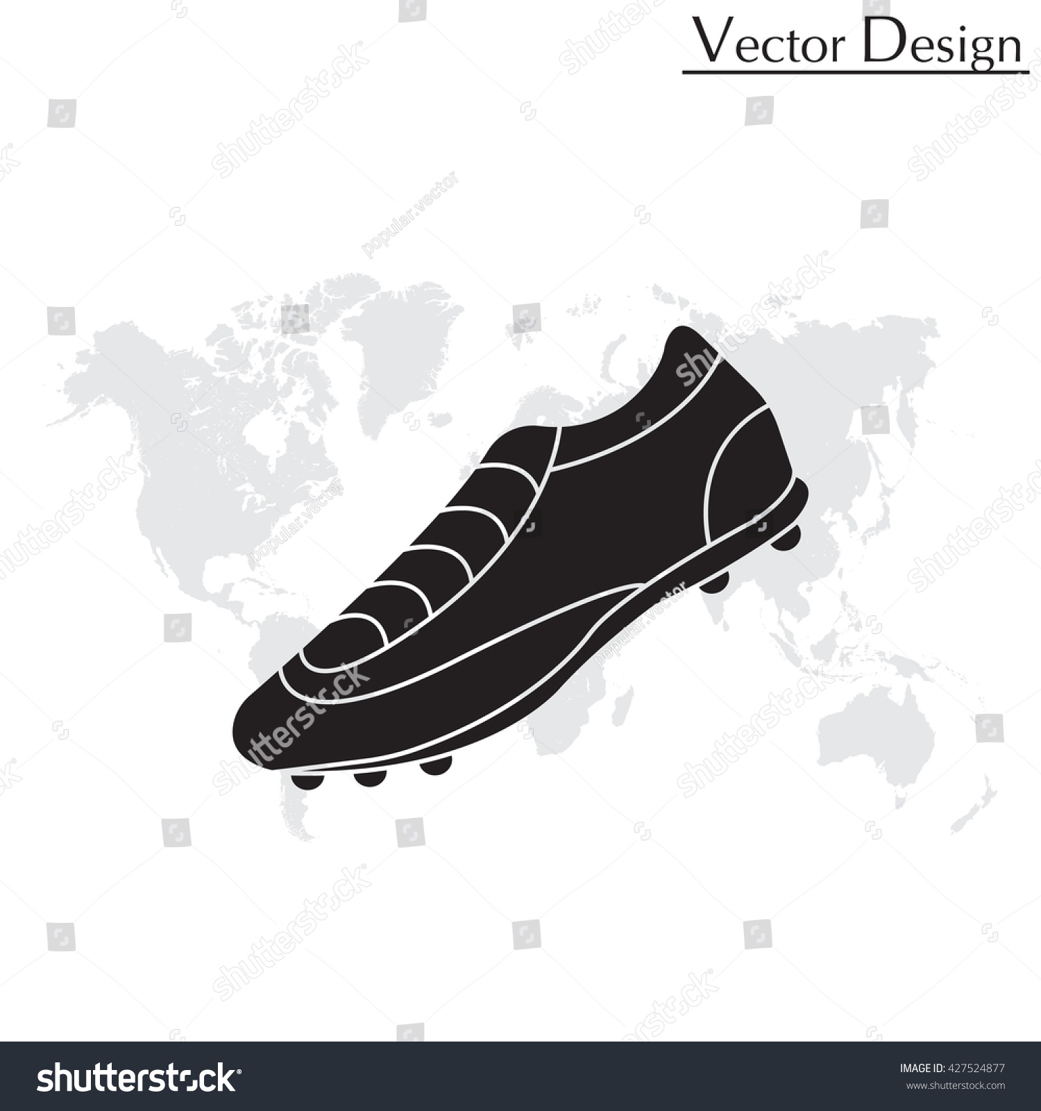 Soccer Boots Label Vector Illustration: vector de stock (libre de ...