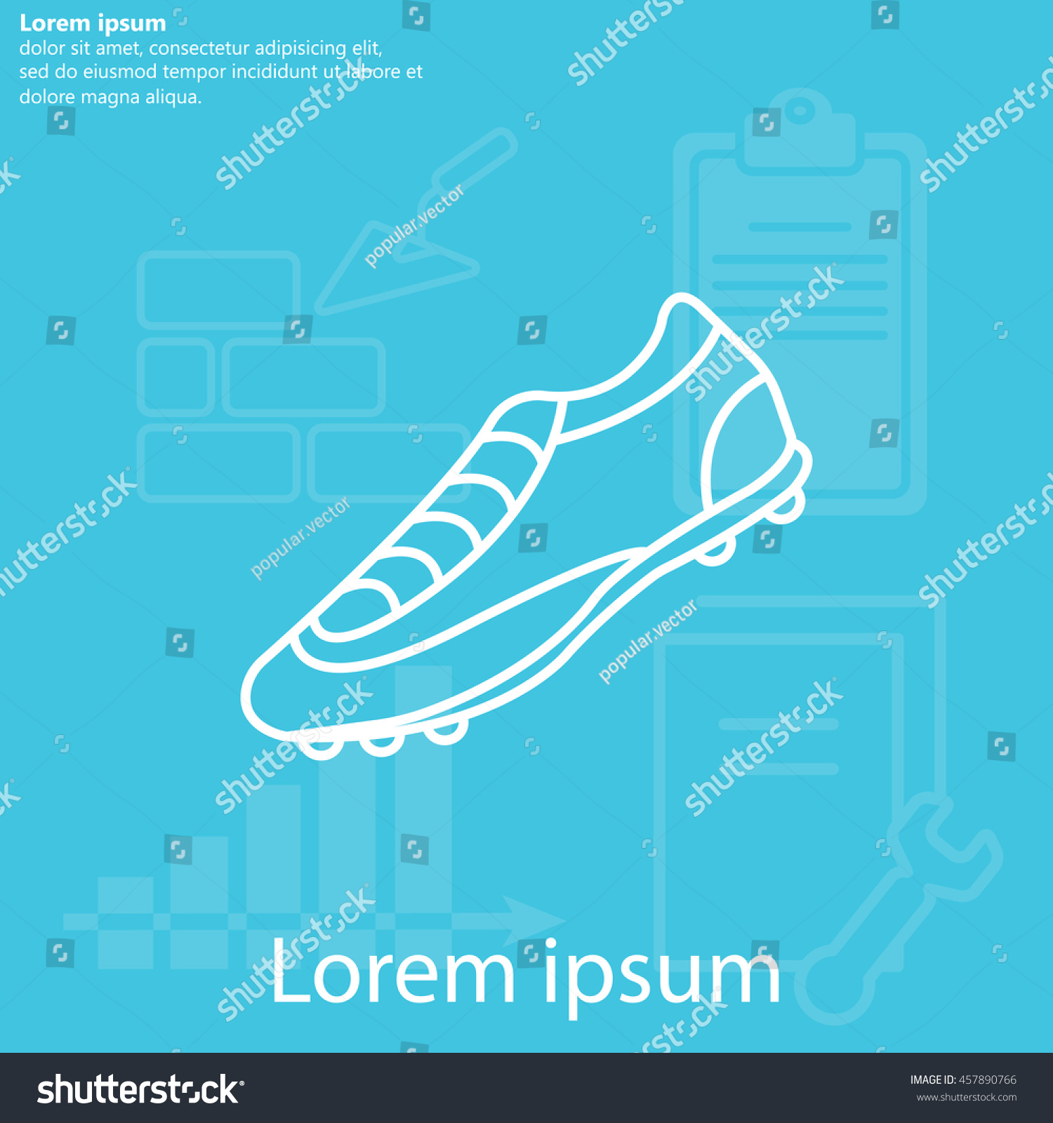 Soccer Boots Label Vector Illustration Stock Vector (Royalty Free ...