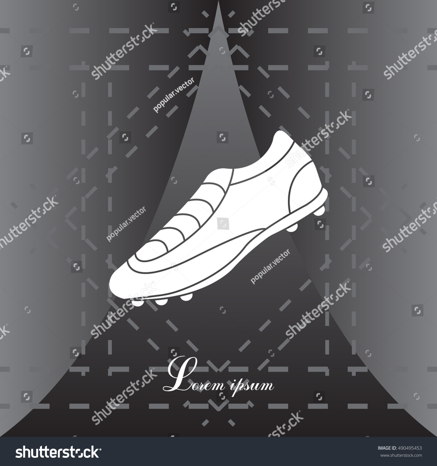 Soccer Boots Label Vector Illustration: vector de stock (libre de ...