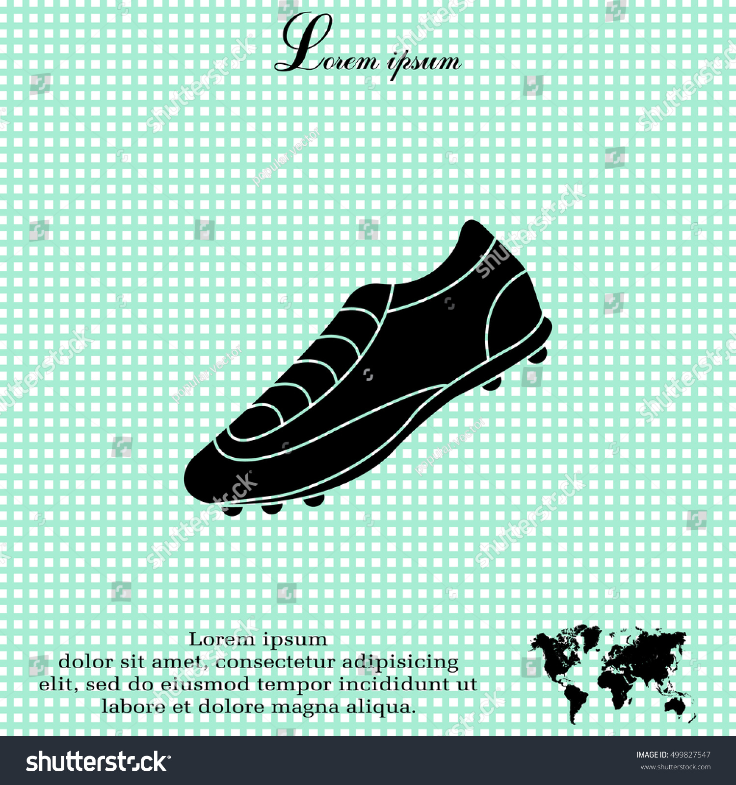 Soccer Boots Label Vector Illustration Stock Vector (Royalty Free ...