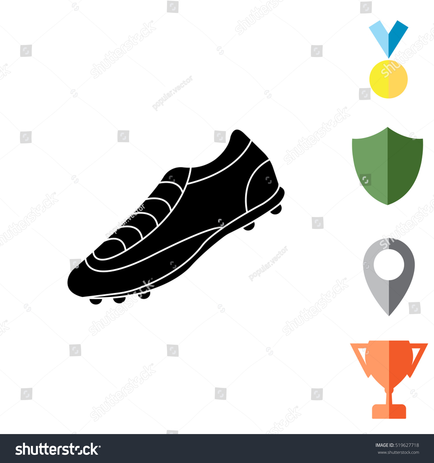 Soccer Boots Label Vector Illustration Stock Vector (Royalty Free ...