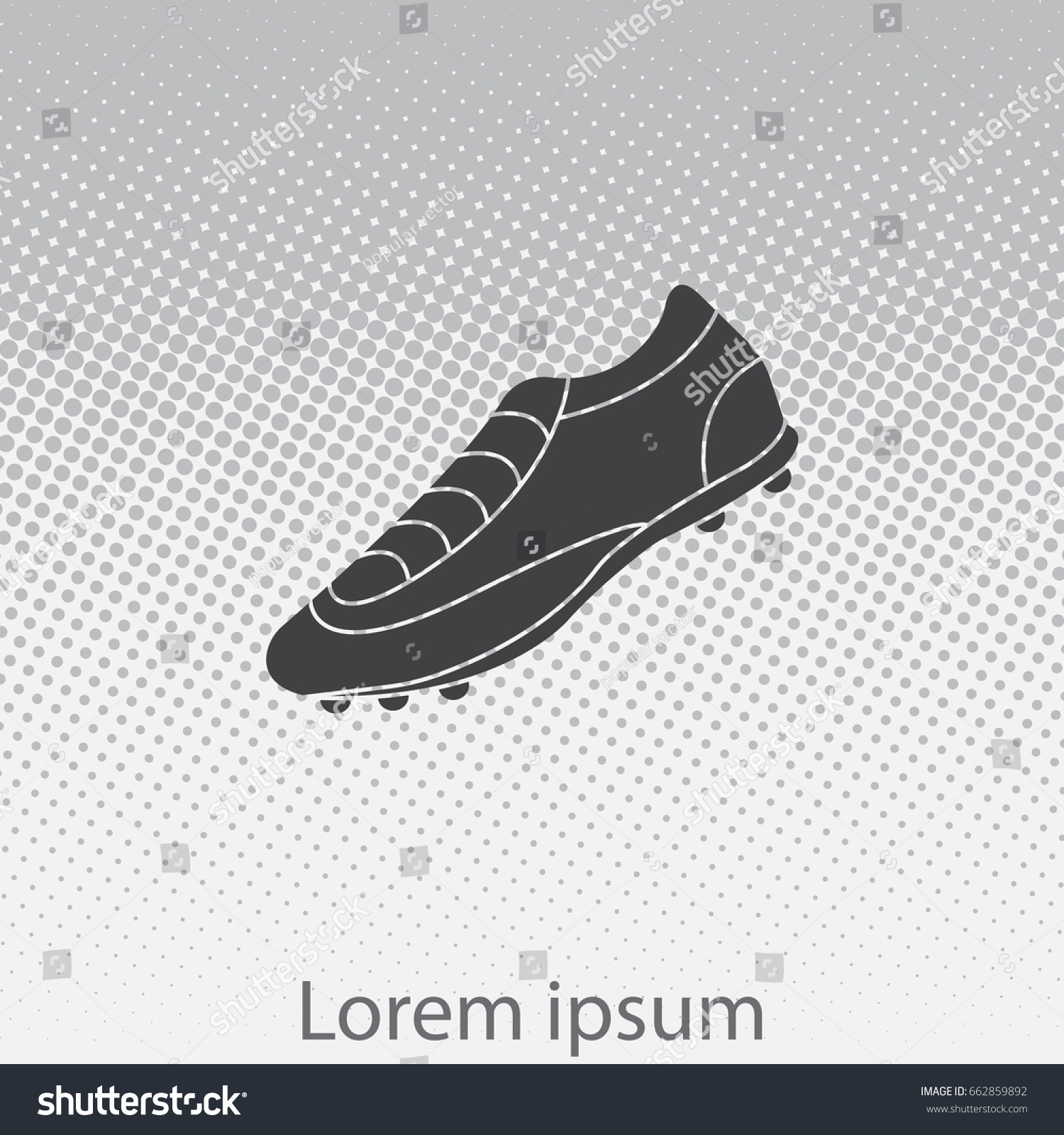 Soccer Boots Label Vector Illustration Stock Vector (Royalty Free ...