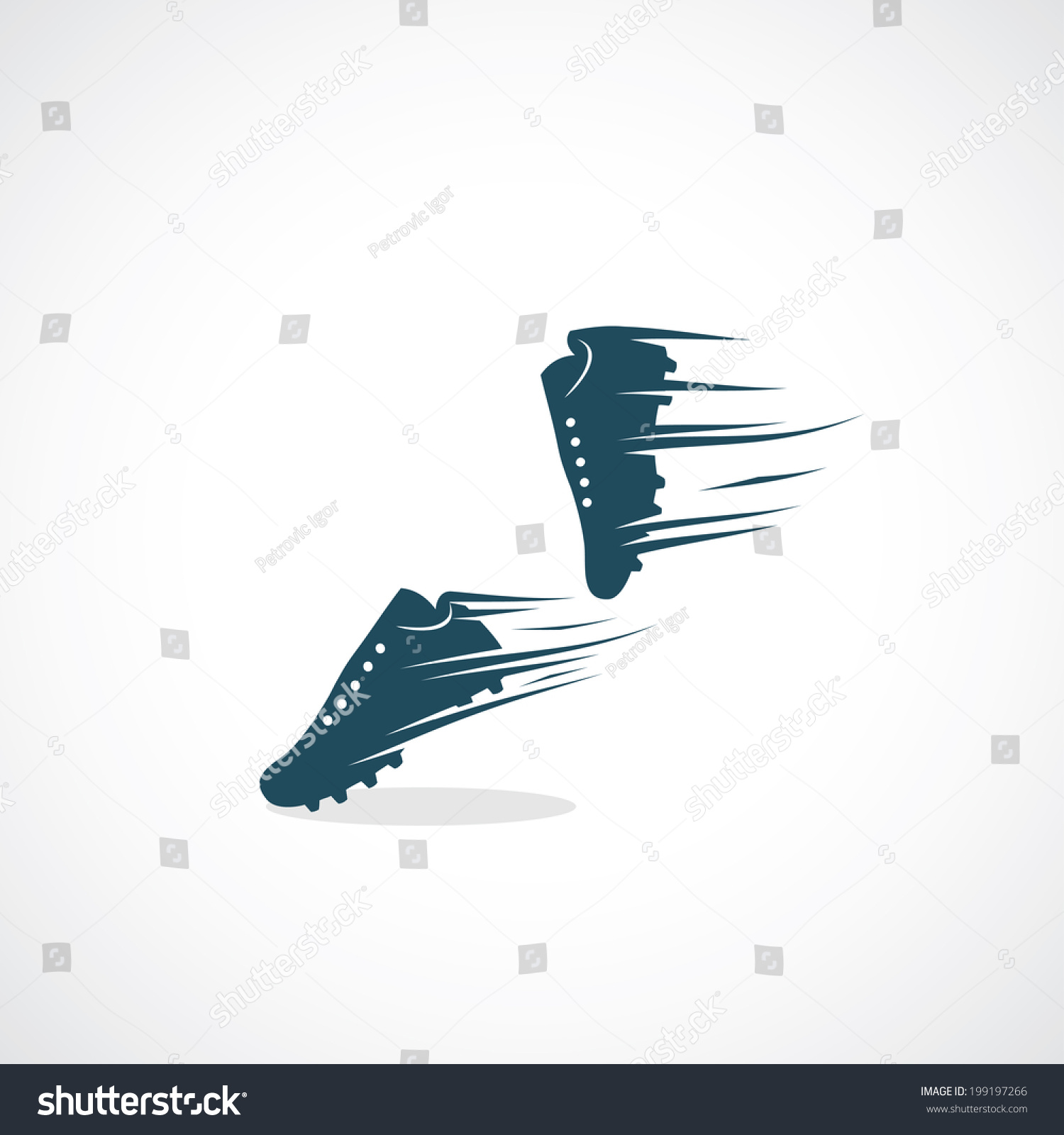 Soccer Boots Vector Illustration Stock Vector (Royalty Free) 199197266 ...