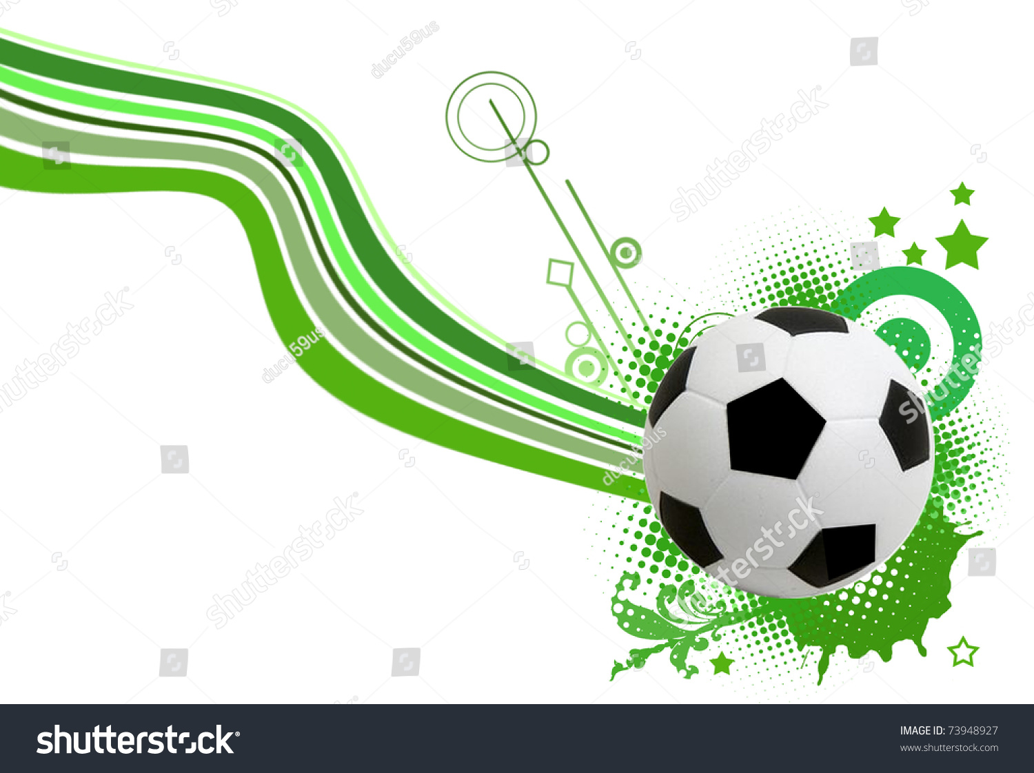 Soccer Design Element On White Vector Stock Vector (Royalty Free ...