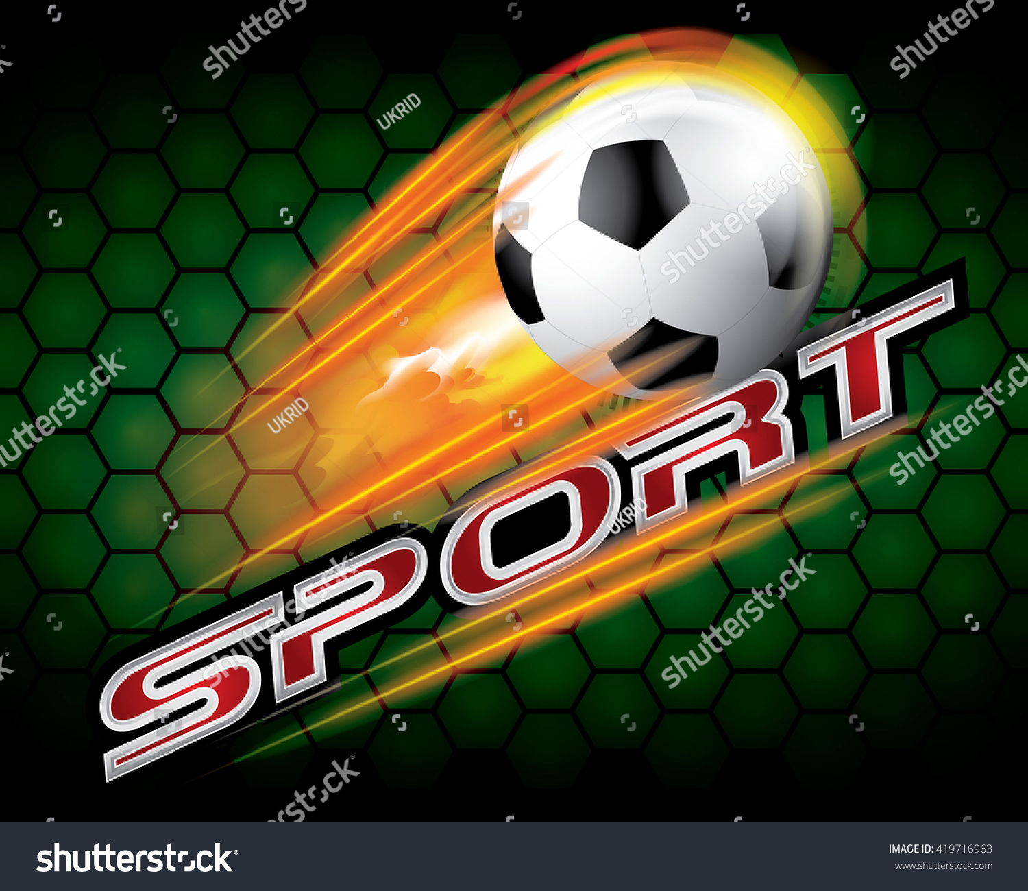 Soccer Football Concept Vector Stock Vector (Royalty Free) 419716963 ...