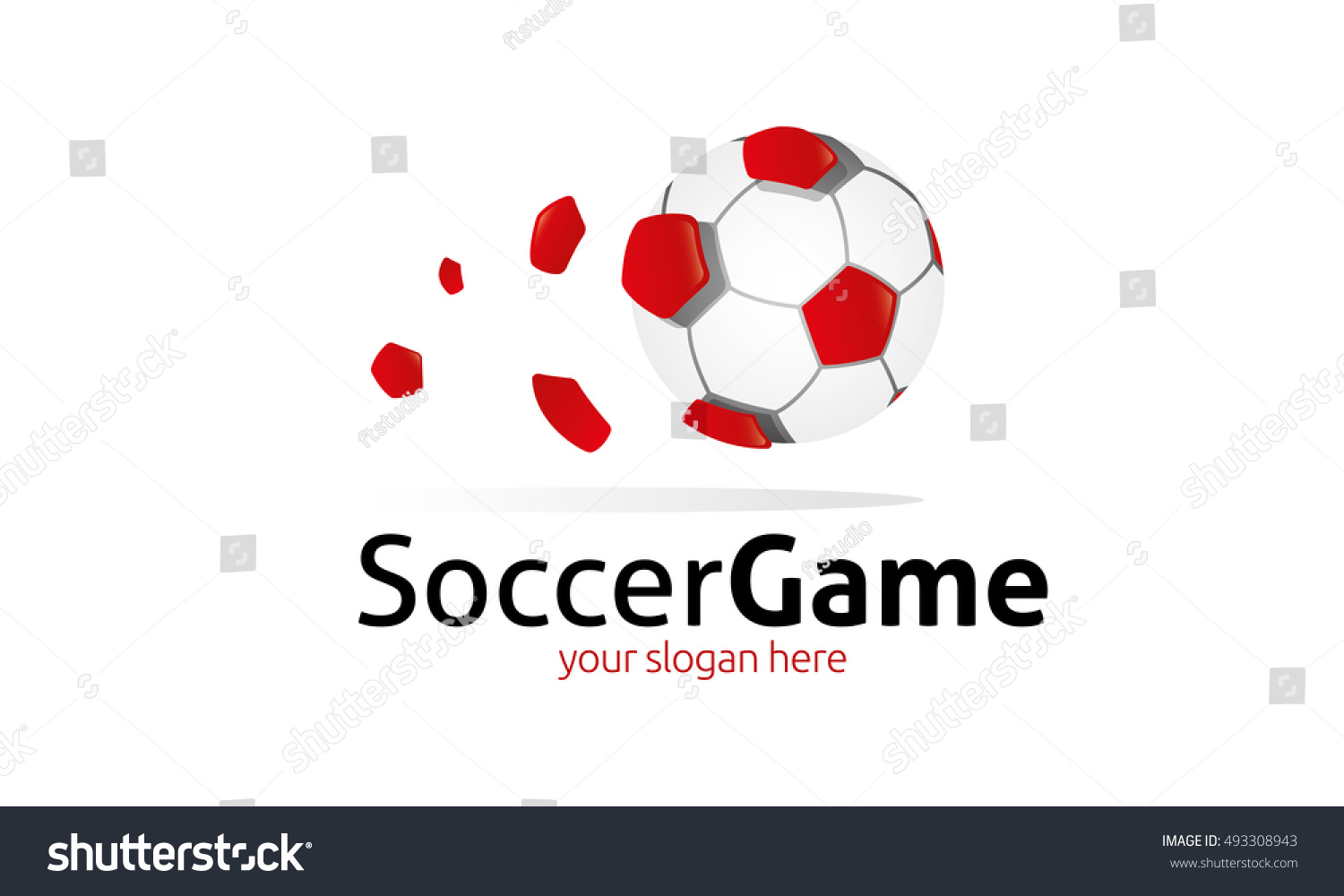 Soccer Game Logo Stock Vector (Royalty Free) 493308943 | Shutterstock