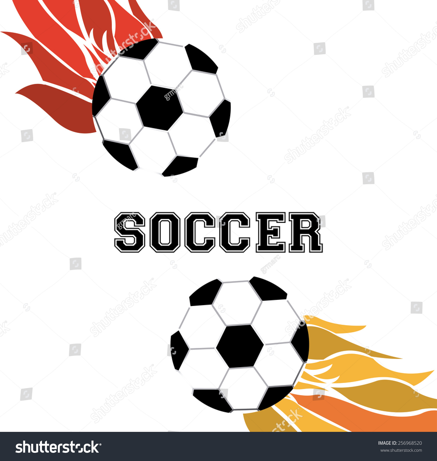 Soccer Game Vector Illustration Stock Vector (Royalty Free) 256968520