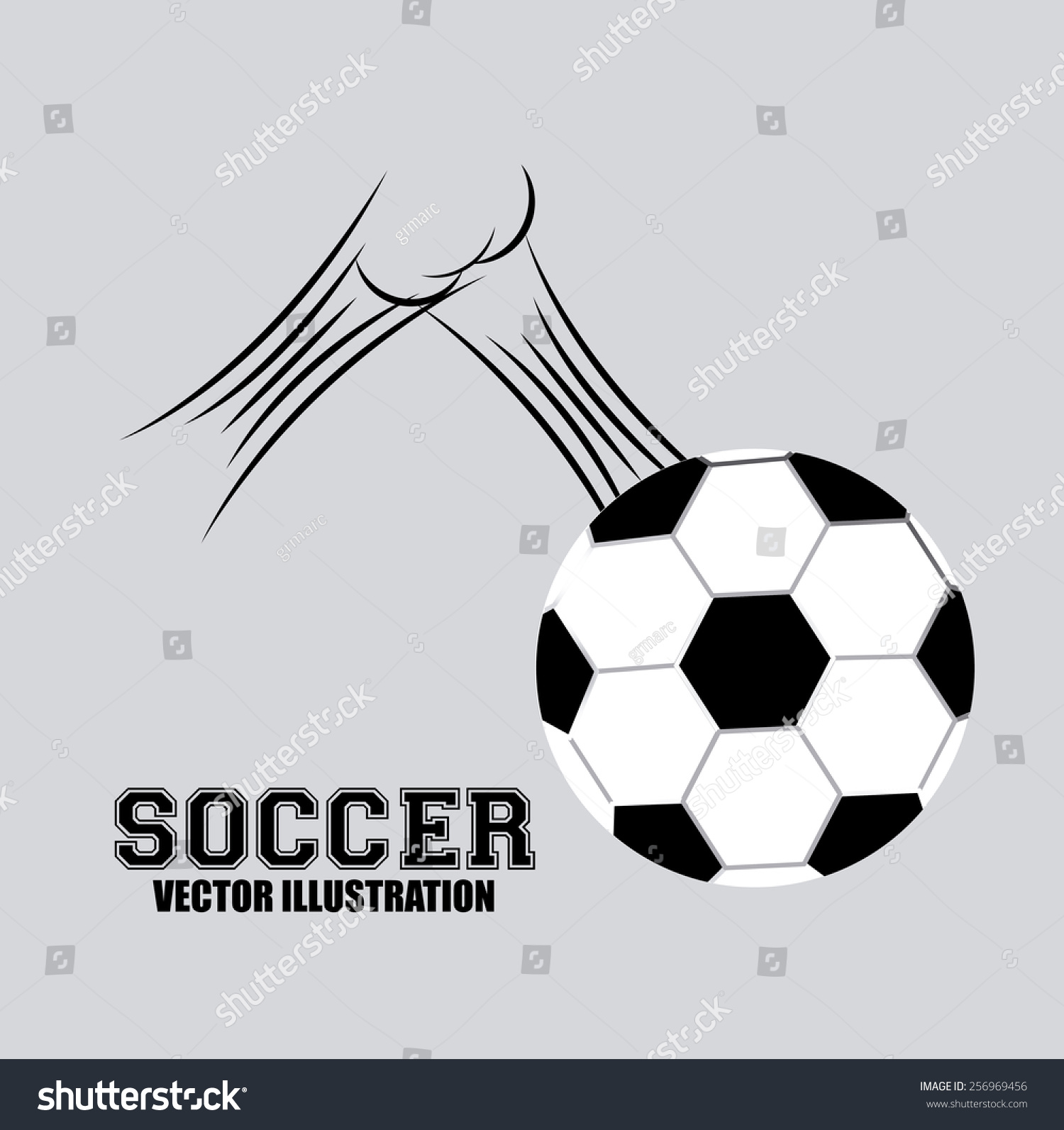 Soccer Game Vector Illustration Stock Vector (Royalty Free) 256969456