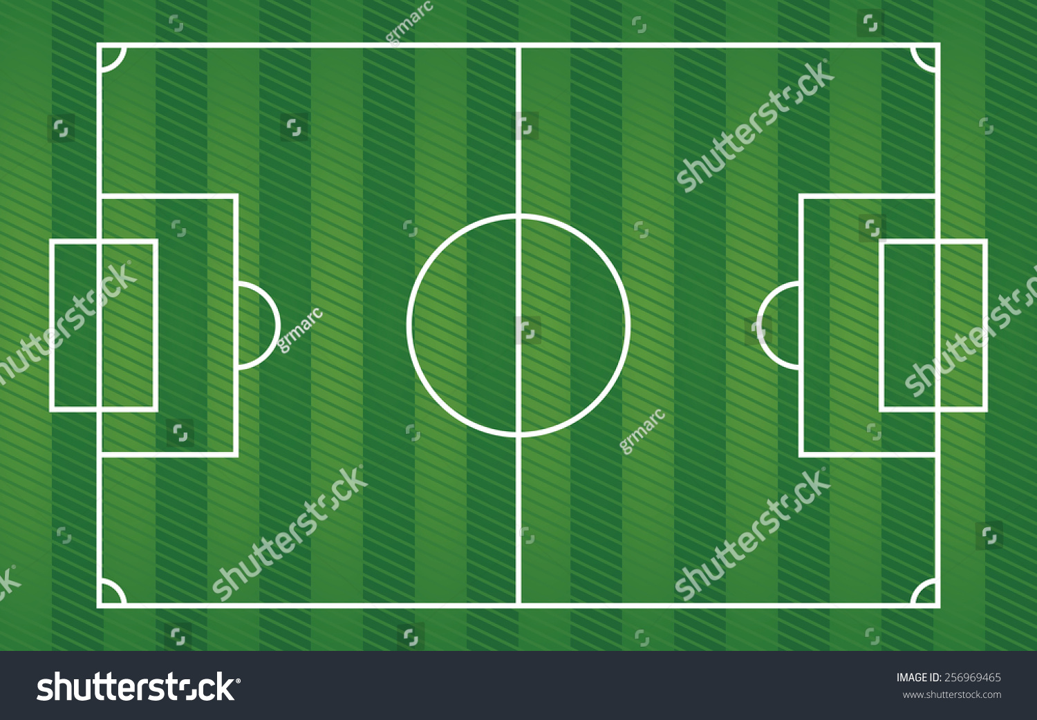 Soccer Game Vector Illustration Stock Vector (Royalty Free) 256969465 ...