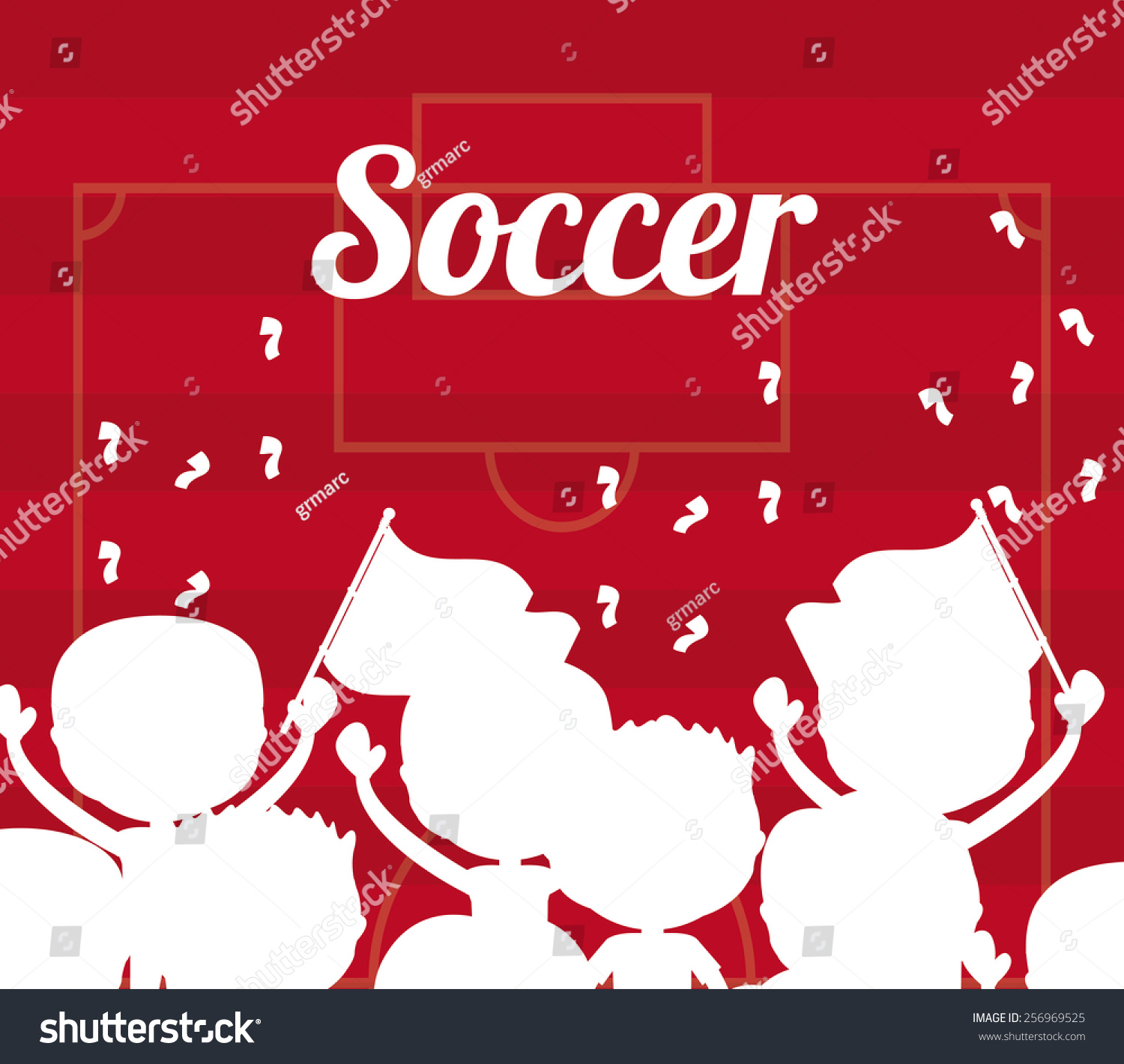 Soccer Game Vector Illustration Stock Vector (Royalty Free) 256969525