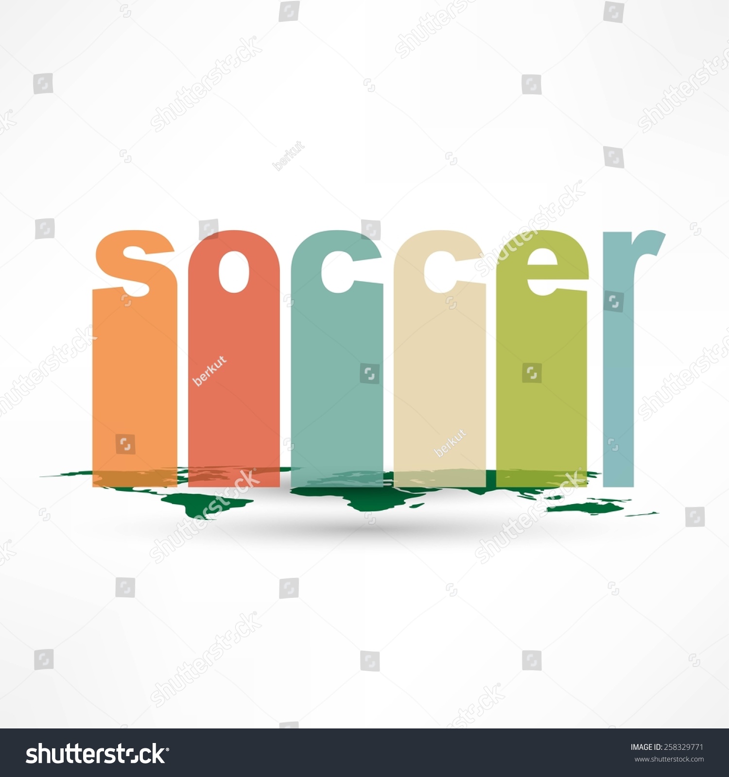 Soccer Game Vector Illustration Stock Vector (Royalty Free) 258329771 ...