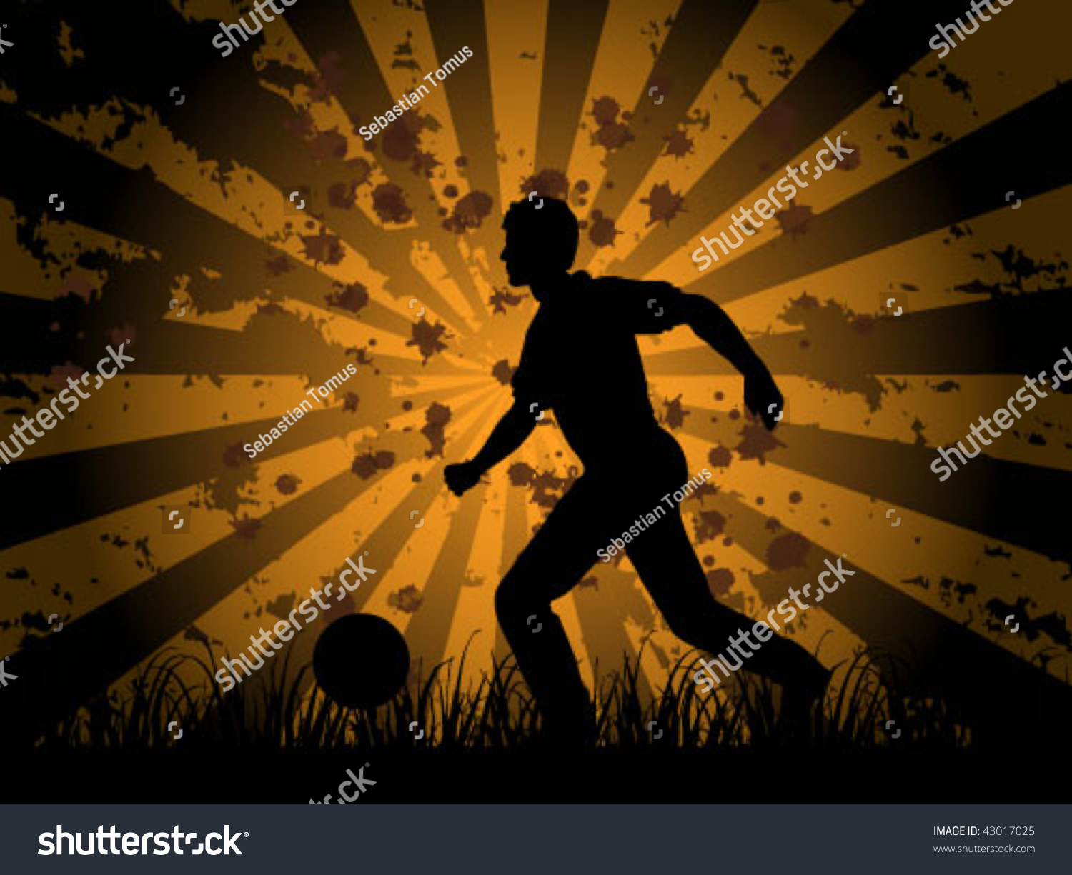 Soccer Game Vector Illustration Stock Vector (Royalty Free) 43017025