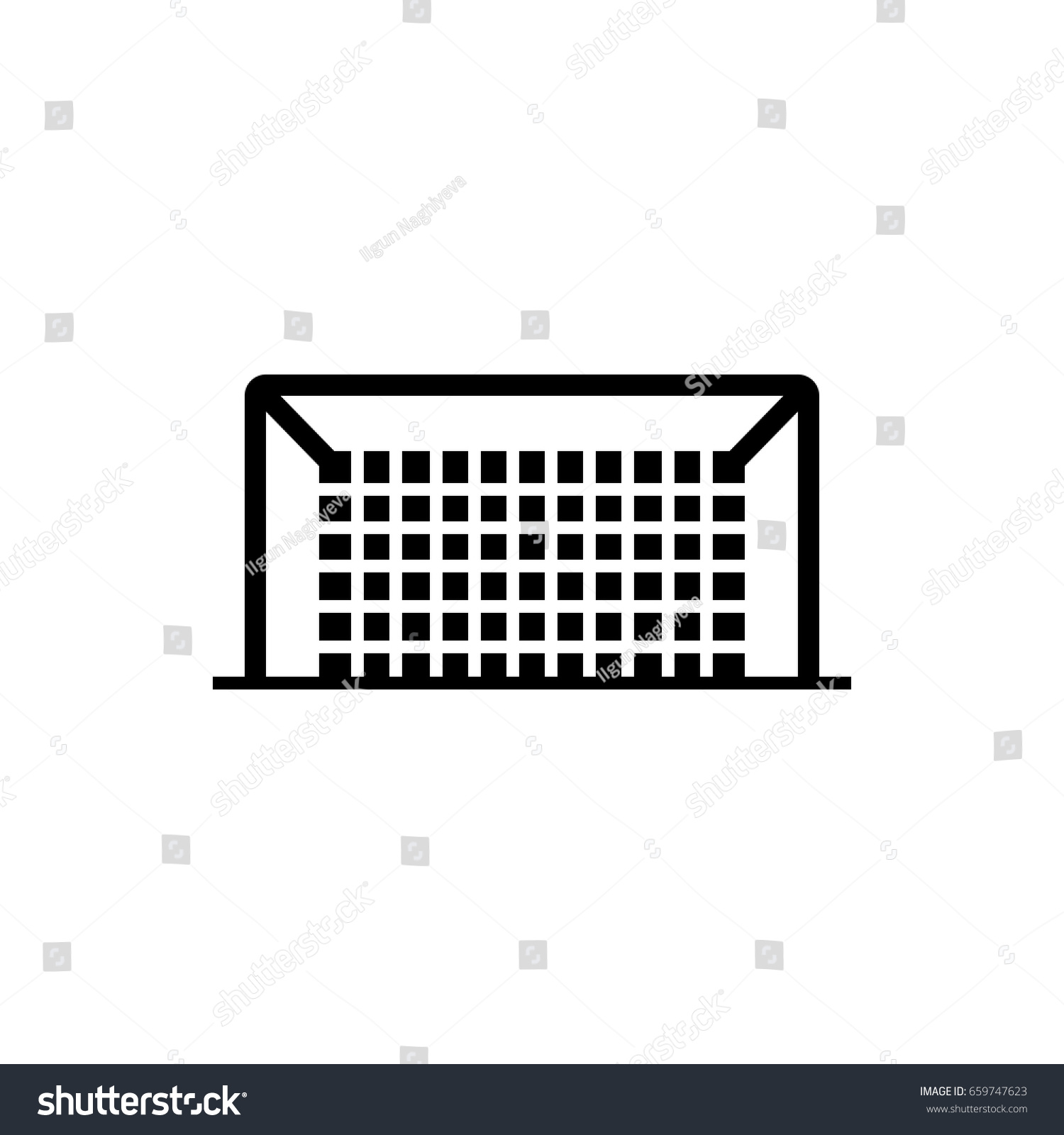 Soccer Gate Icon Stock Vector (Royalty Free) 659747623 | Shutterstock