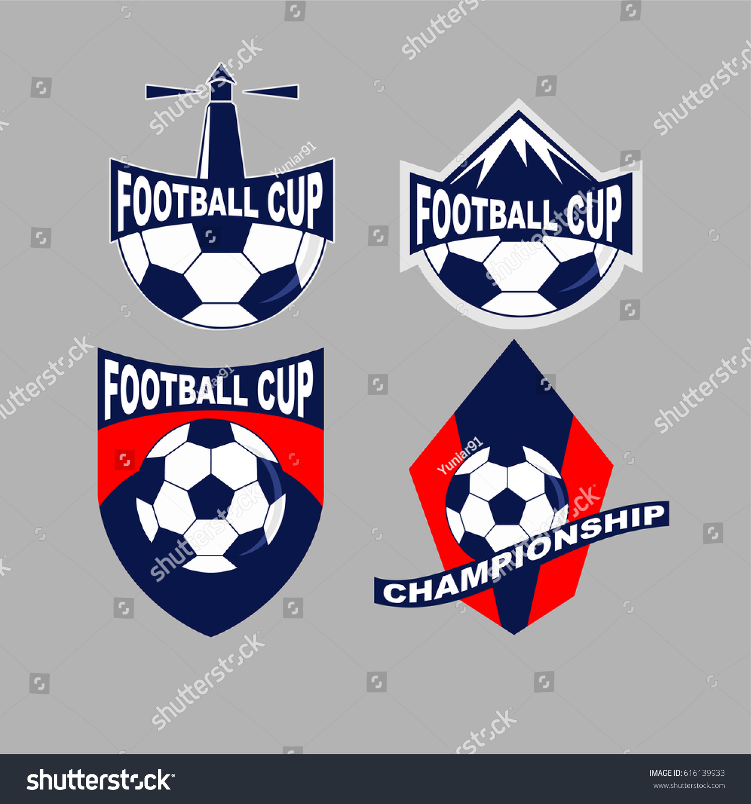 Soccer Logo Vector Illustration Stock Vector (Royalty Free) 616139933