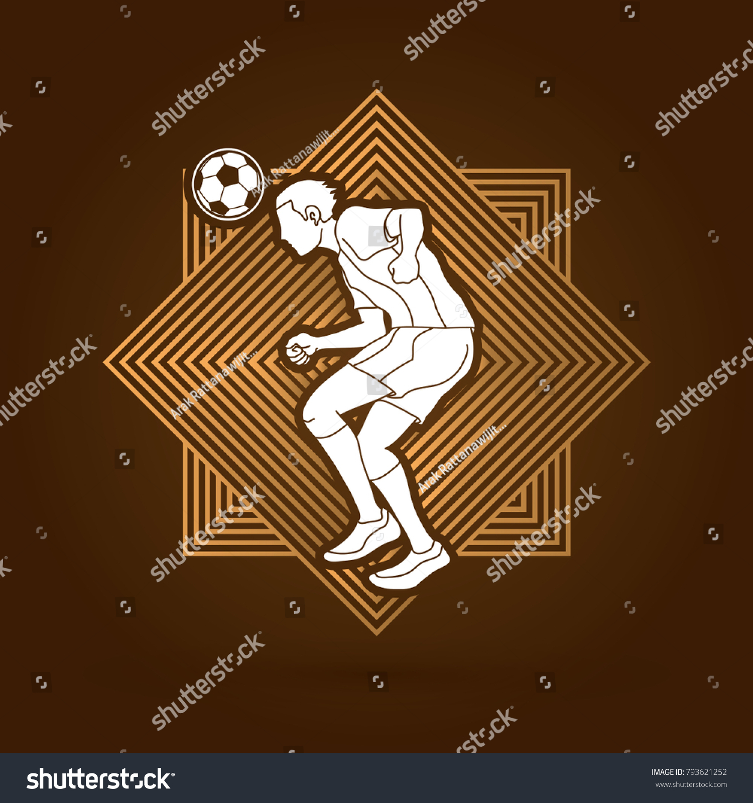 「Soccer Player Bouncing Ball Action Designed」のベクター画像素材（ロイヤリティフリー ...