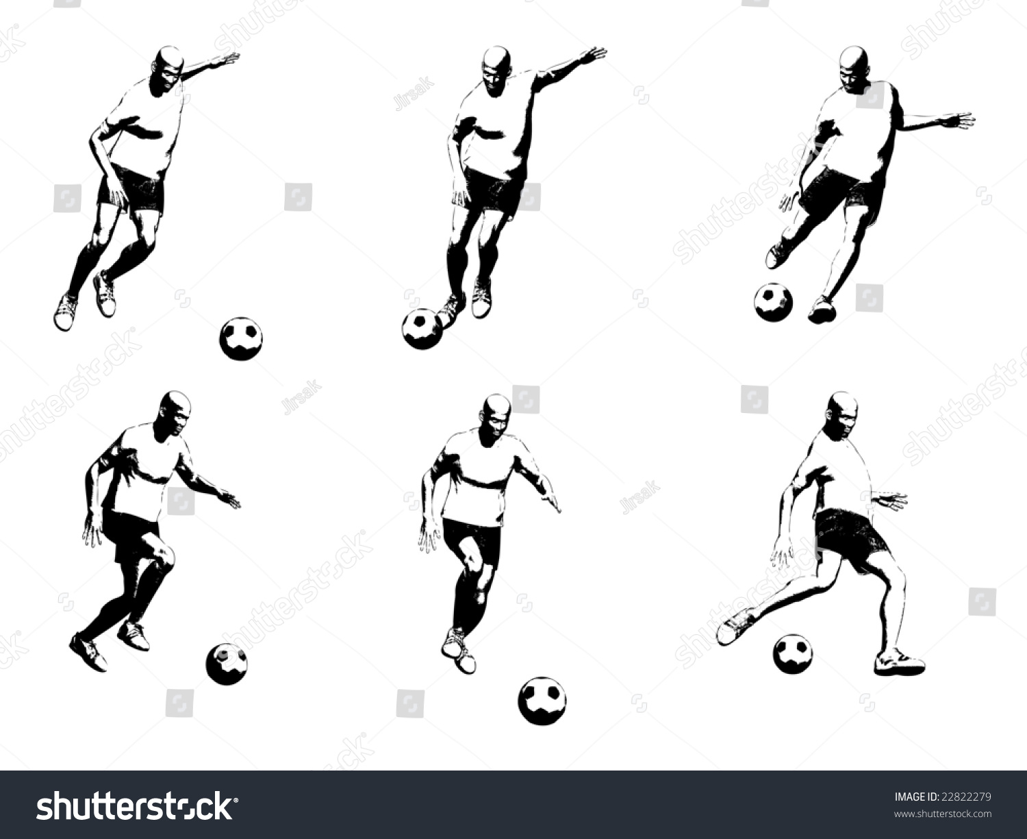 Soccer Player Vector Stock Vector (Royalty Free) 22822279 | Shutterstock