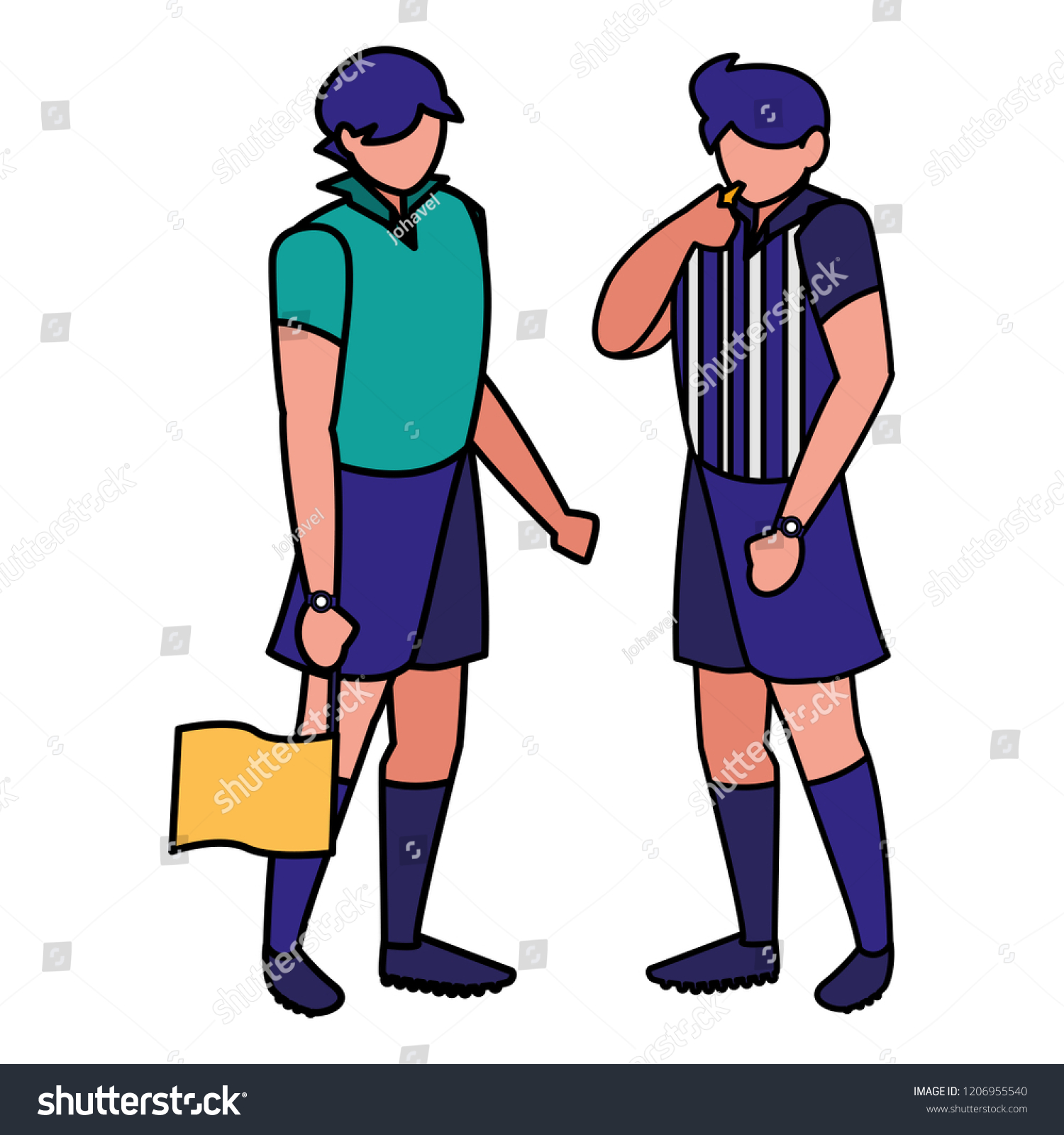 Soccer Referee Design Stock Vector (Royalty Free) 1206955540 | Shutterstock