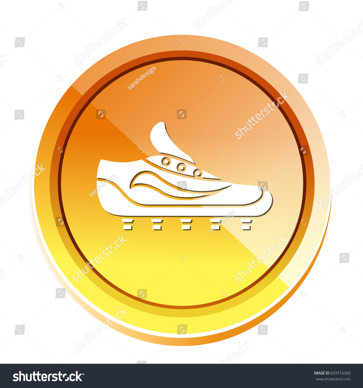 Soccer Shoe Icon Stock Vector (Royalty Free) 659716360 | Shutterstock