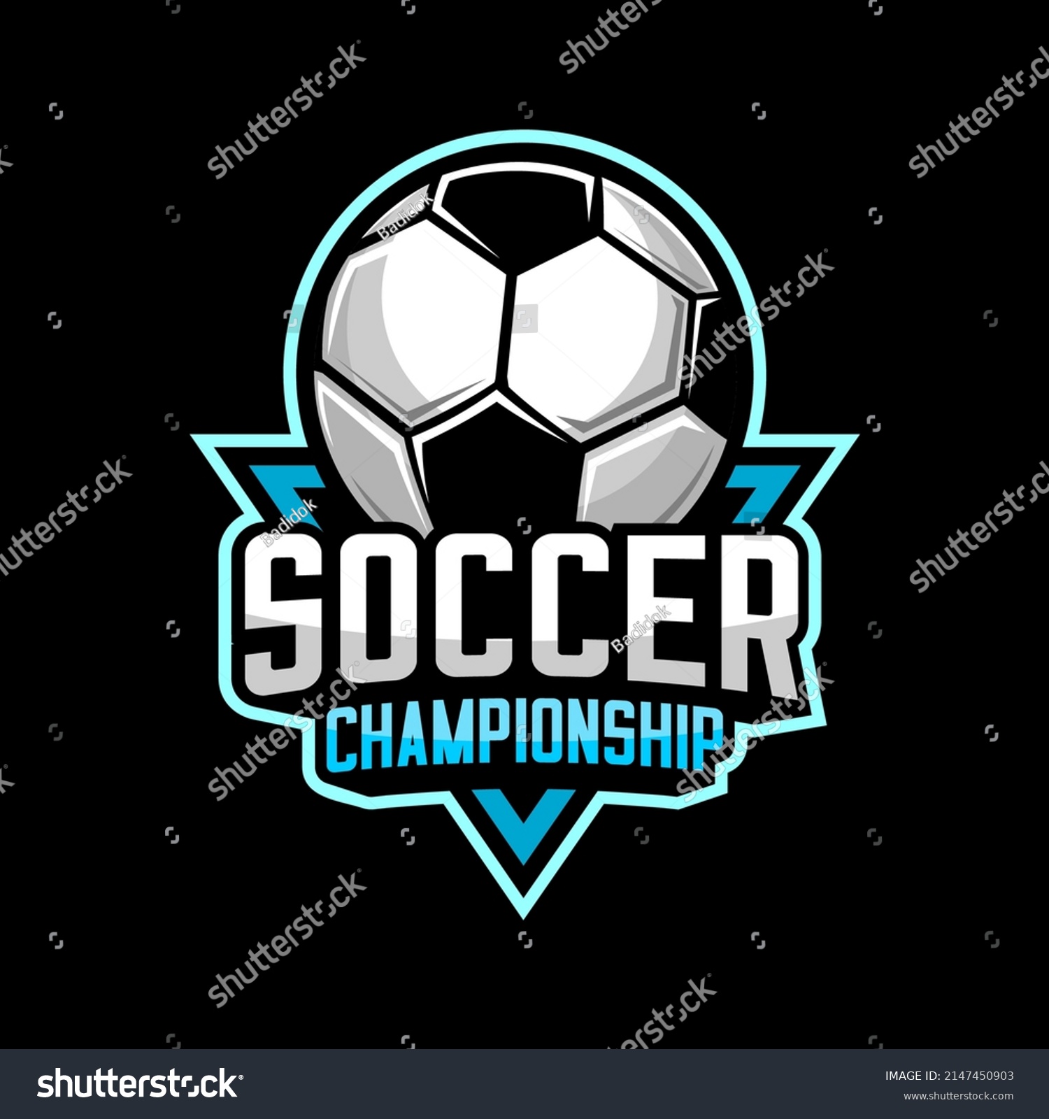 Soccer Team Logo Vector Design Stock Vector (Royalty Free) 2147450903 ...