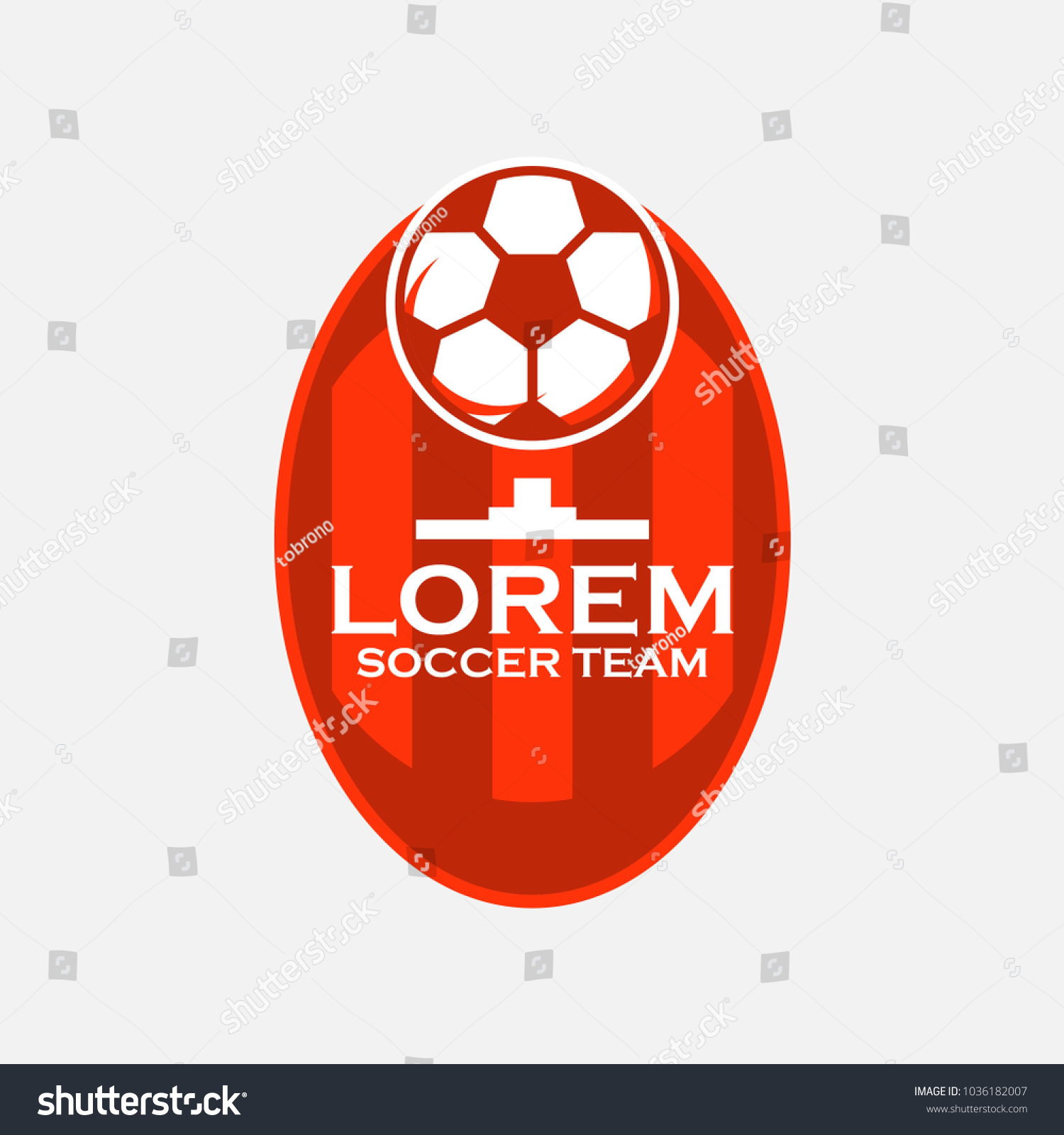 Soccer Team Logo Vector Template Design Stock Vector (Royalty Free ...