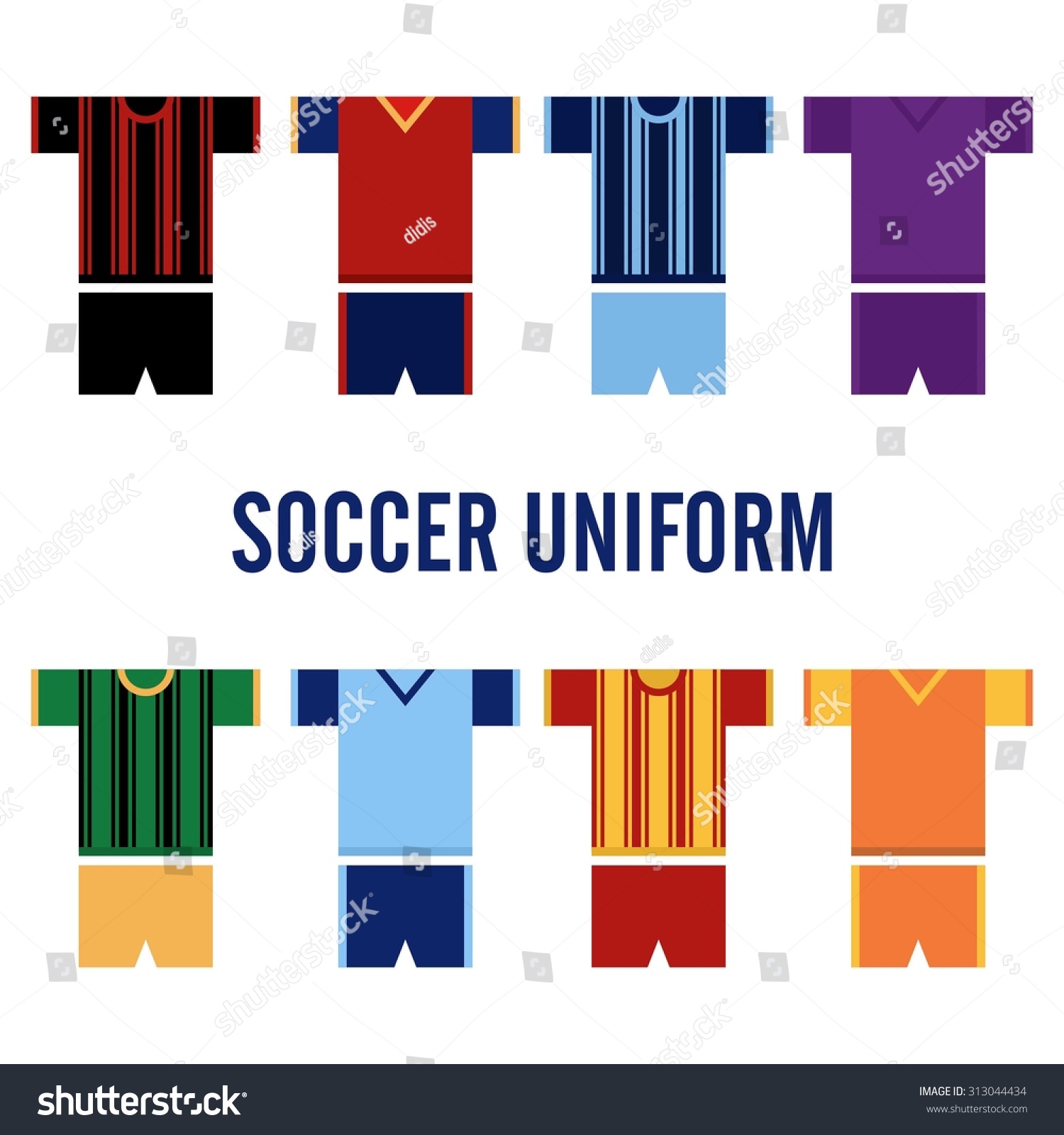 Soccer Uniform Logo Template Stock Vector (Royalty Free) 313044434 ...