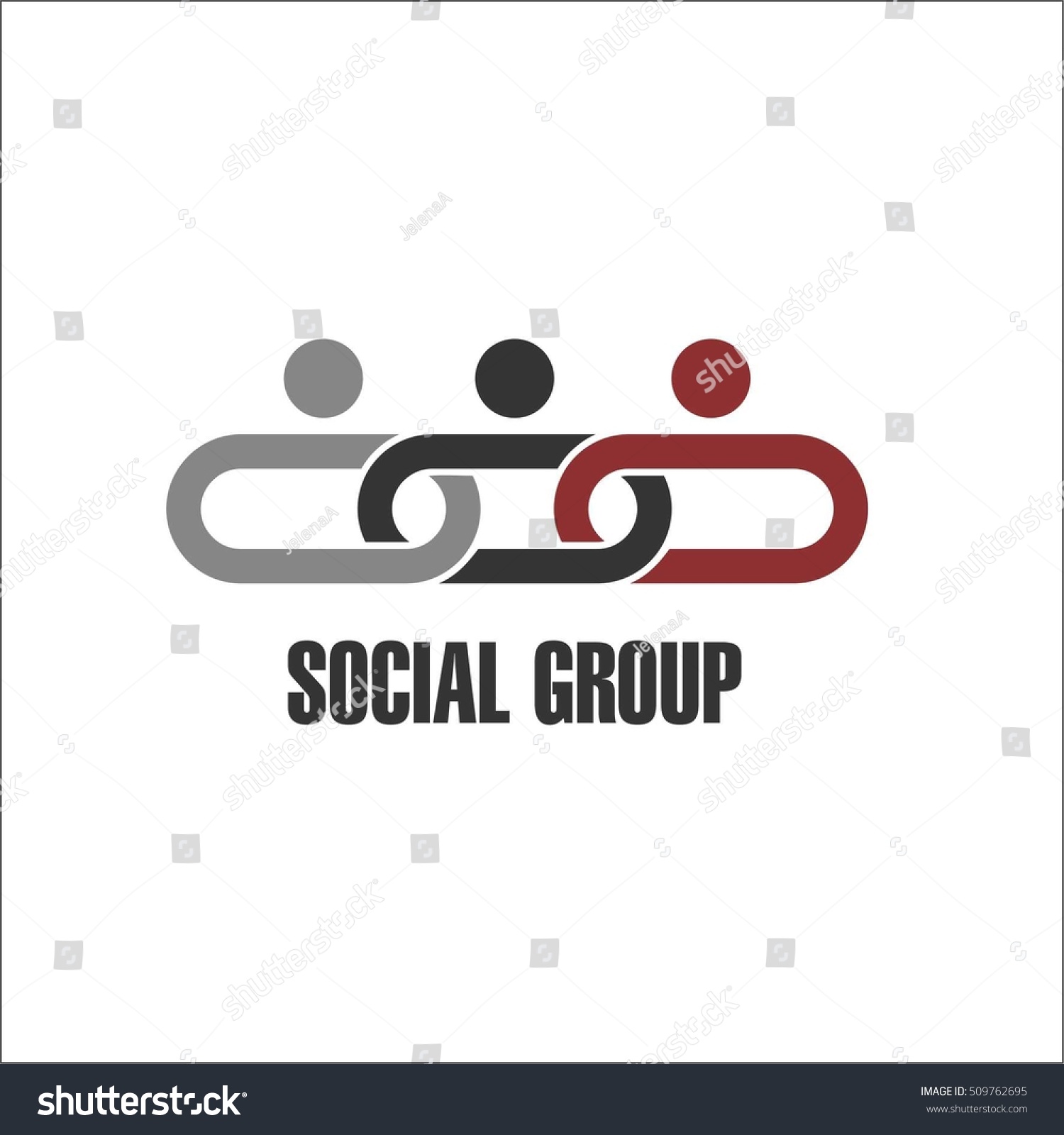 Social Group Logo Design Template Stock Vector (Royalty Free) 509762695