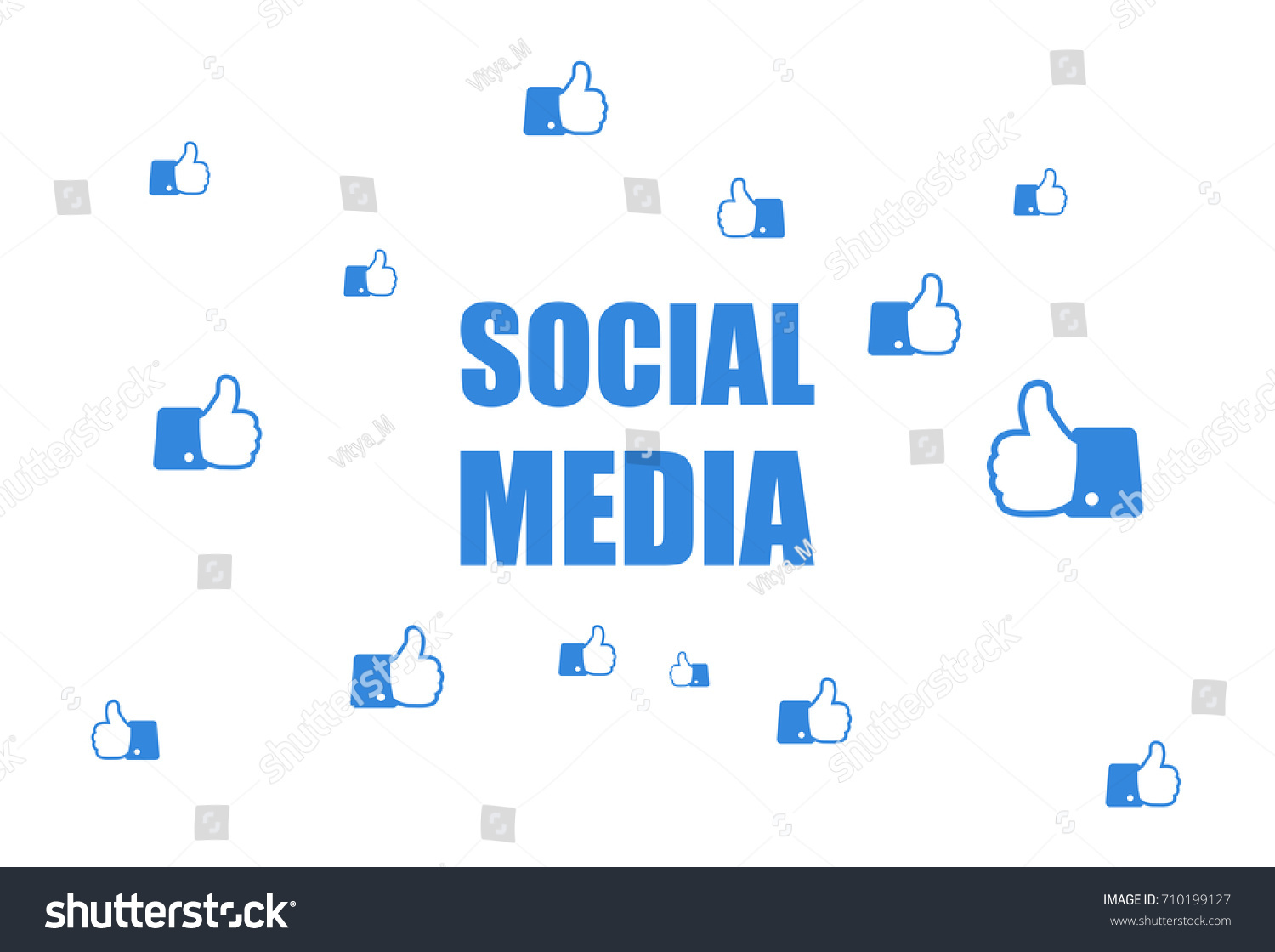 Social Media Like Background Stock Vector (Royalty Free) 710199127