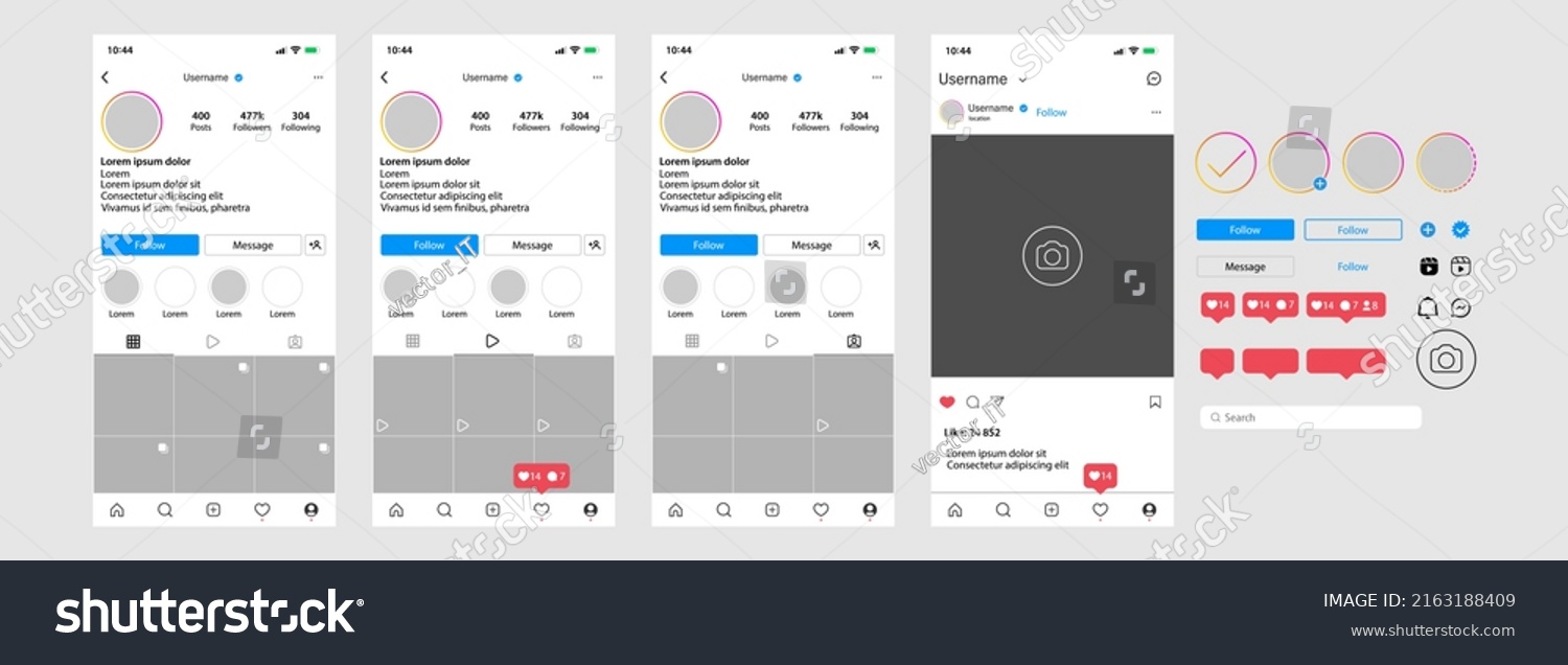 105,881 Mobile social network template Images, Stock Photos & Vectors ...