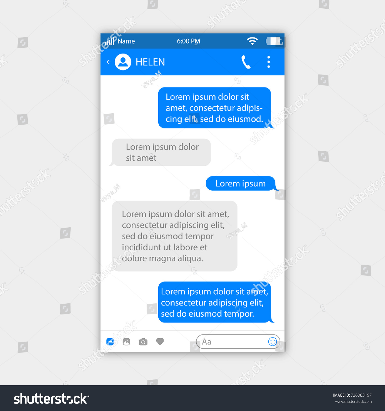 Facebook chat Stock Vectors, Images & Vector Art | Shutterstock