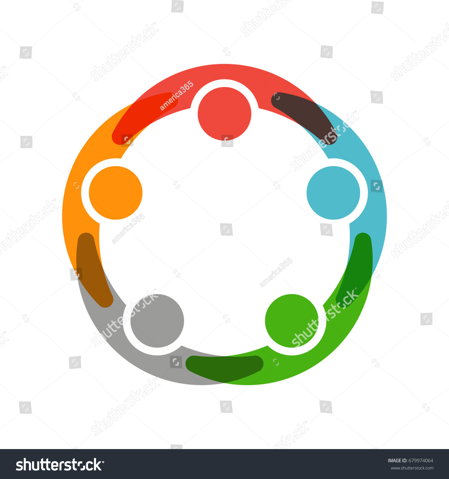 Social Network People Connection Stock Vector (Royalty Free) 679974064