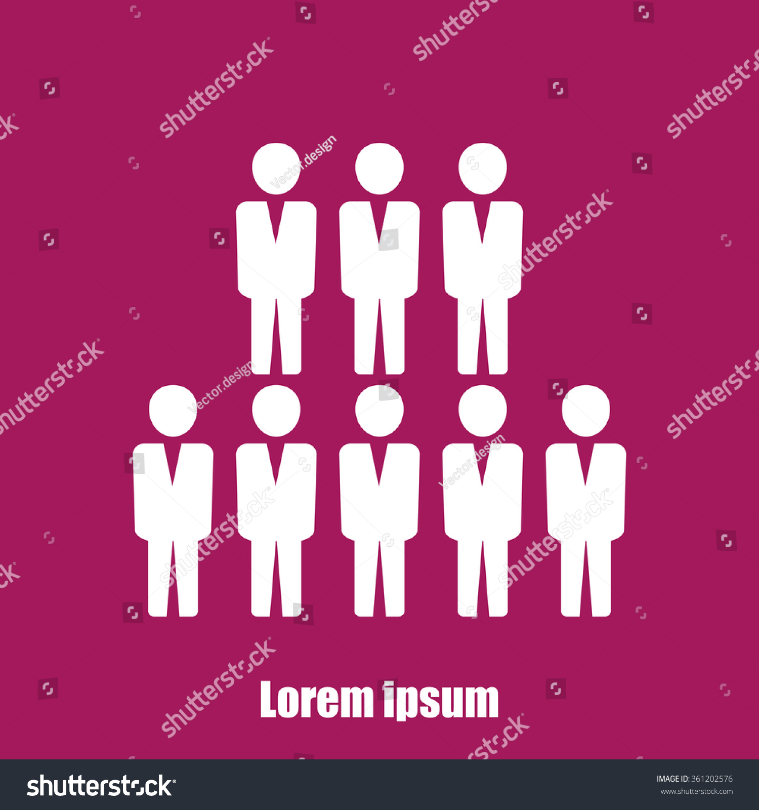 Society Vector Icon Team Workvector Illustration Stock Vector (Royalty ...