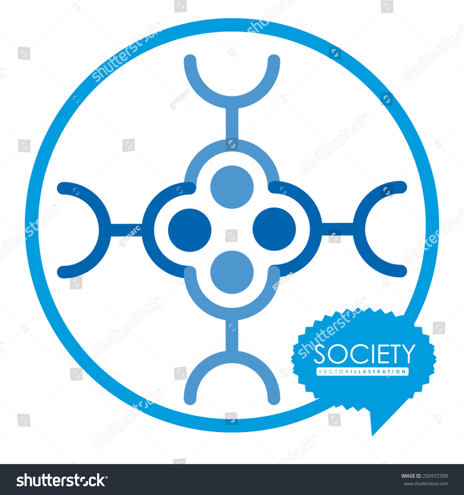 Society Vector Illustration Stock Vector (Royalty Free) 256972309 ...
