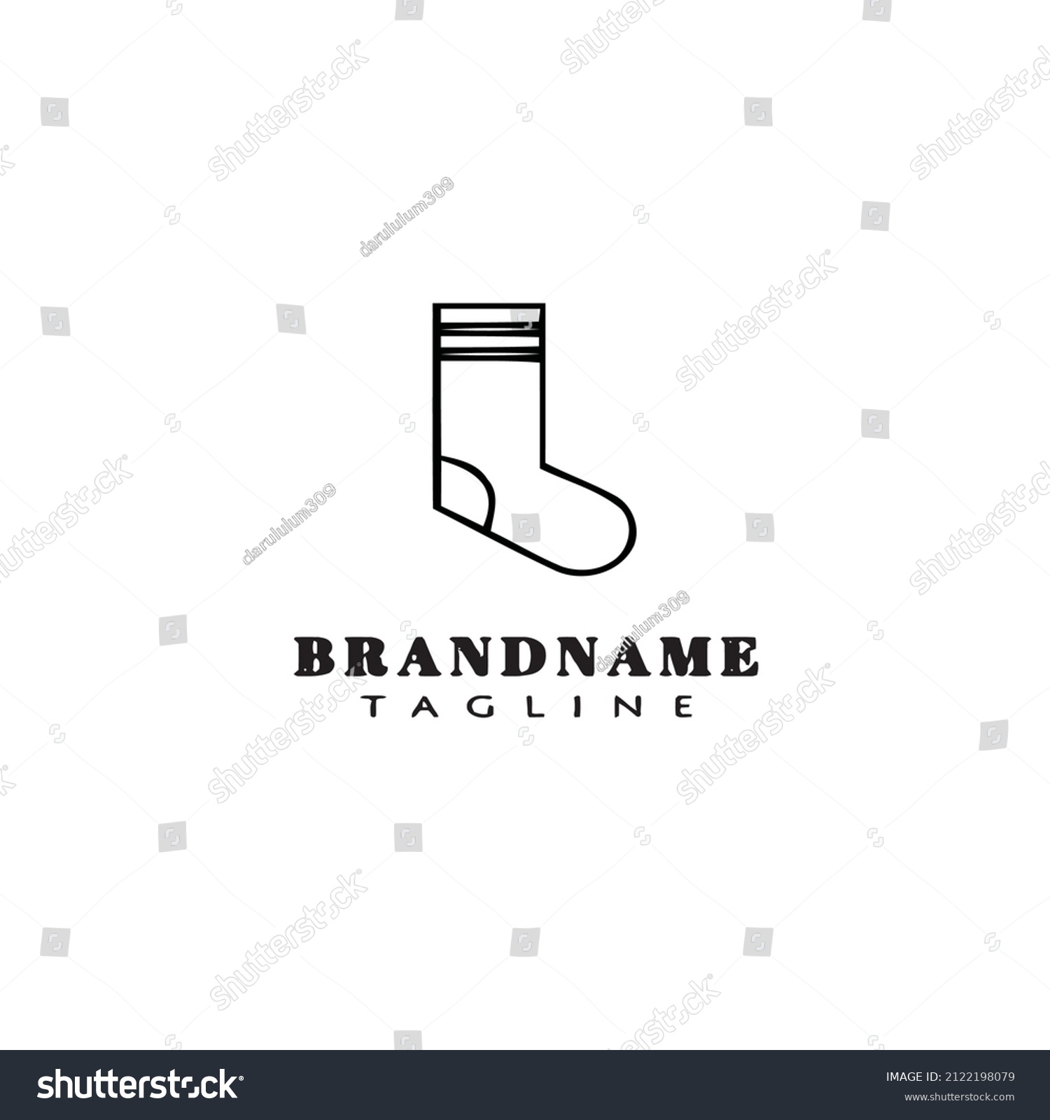 Socks Logo Icon Design Template Modern Stock Vector (Royalty Free ...
