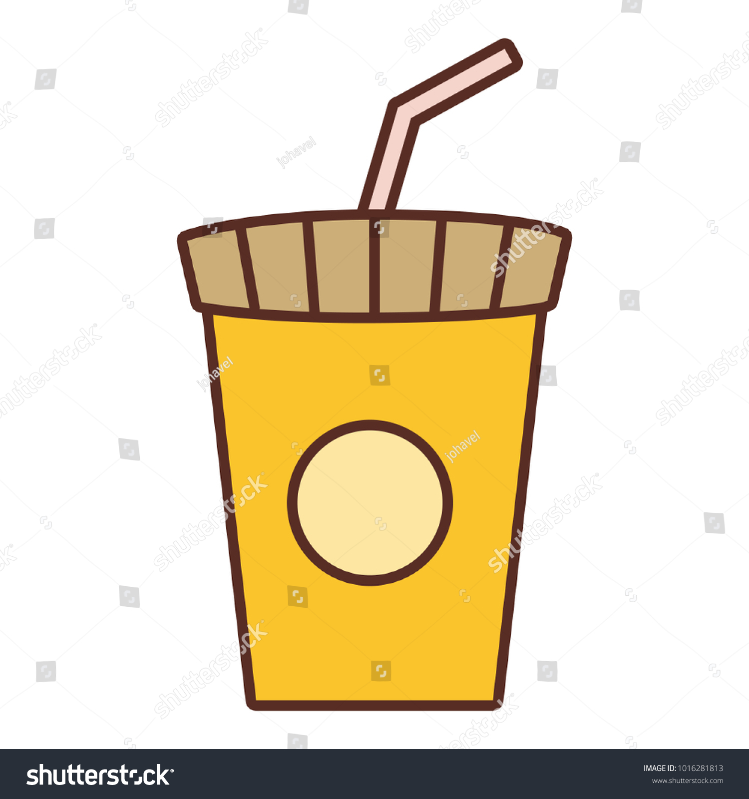 Soda Cup Vector Illustration Stock Vector (Royalty Free) 1016281813 ...
