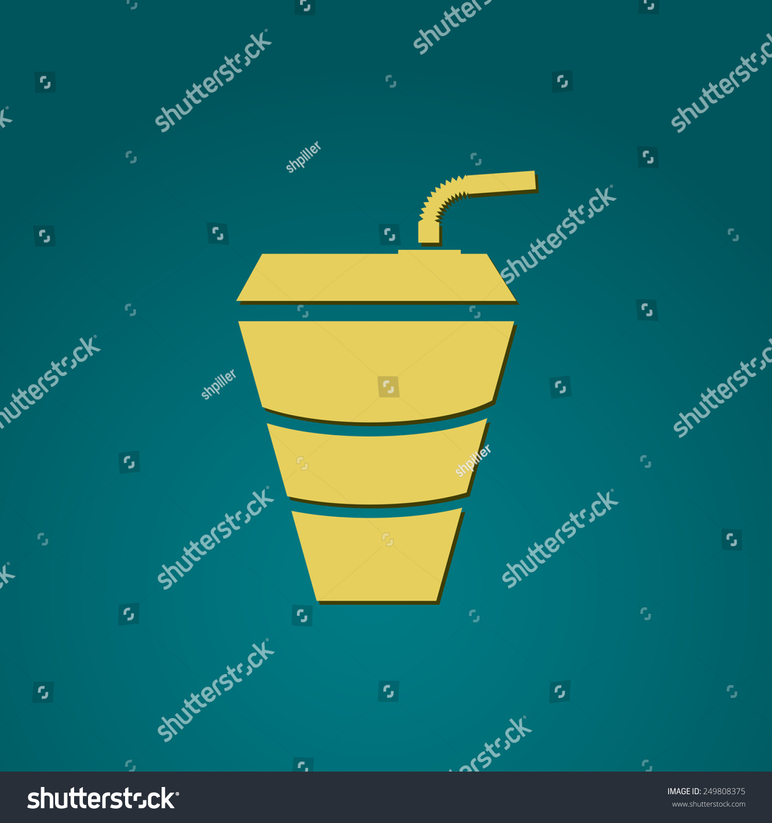 Soda Cup Vector Illustration Stock Vector (Royalty Free) 249808375 ...
