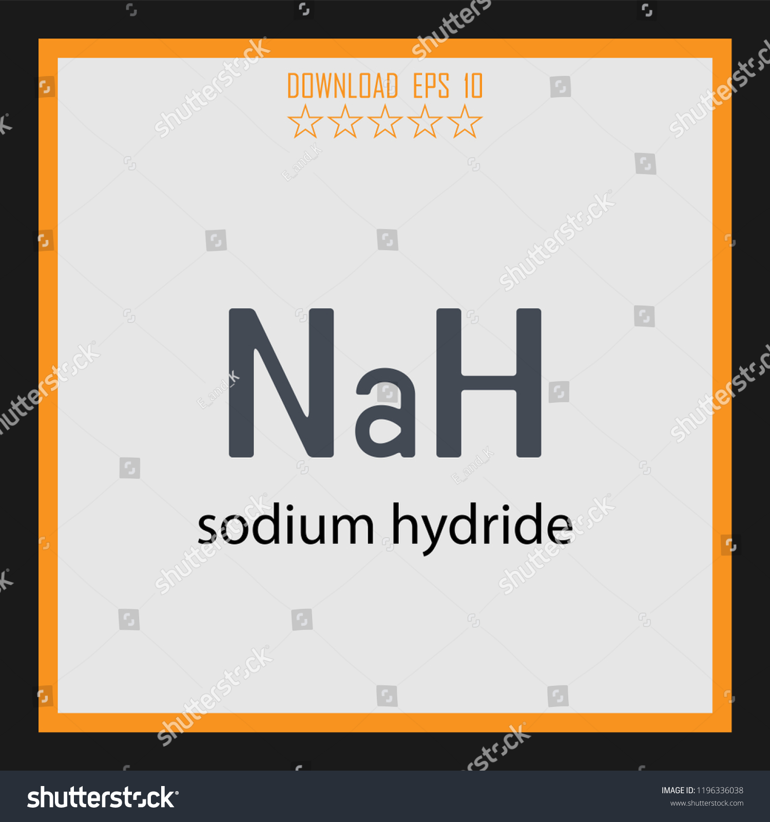 Sodium Hydride Vector Icon Stock Vector (Royalty Free) 1196336038 ...