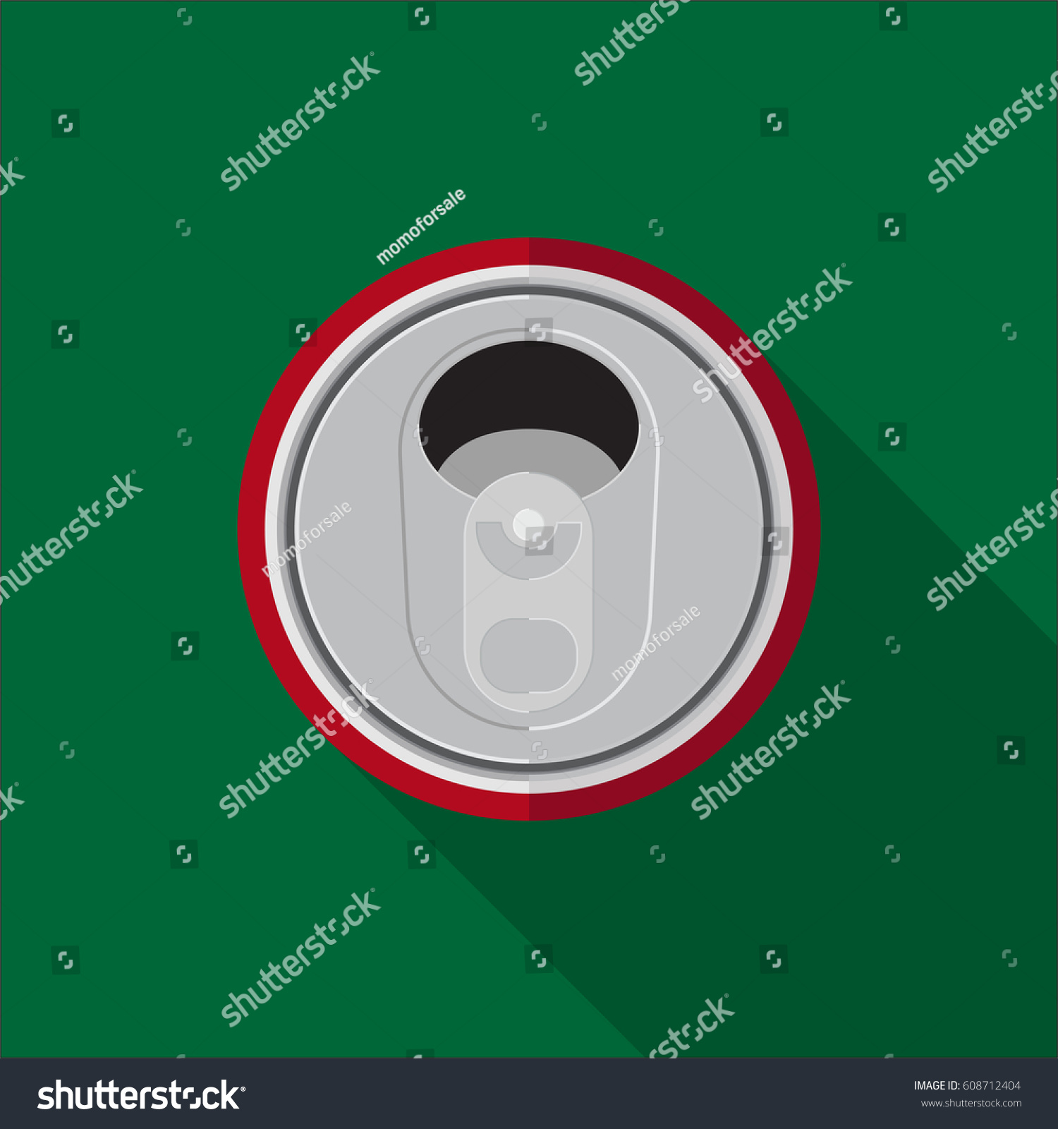 Soft Drink Can Top View Vector Stock Vector (Royalty Free) 608712404 ...