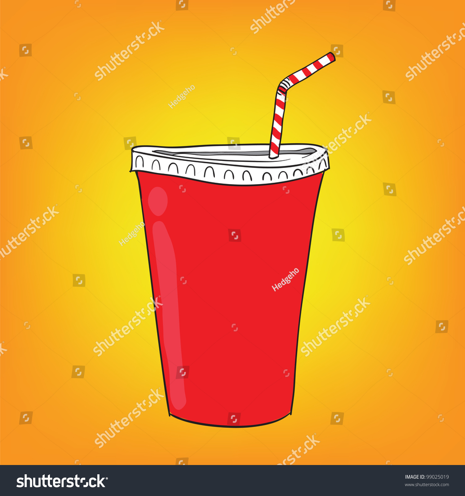 Soft Drink Hand Drawn Vector Illustration Stock Vector (Royalty Free ...