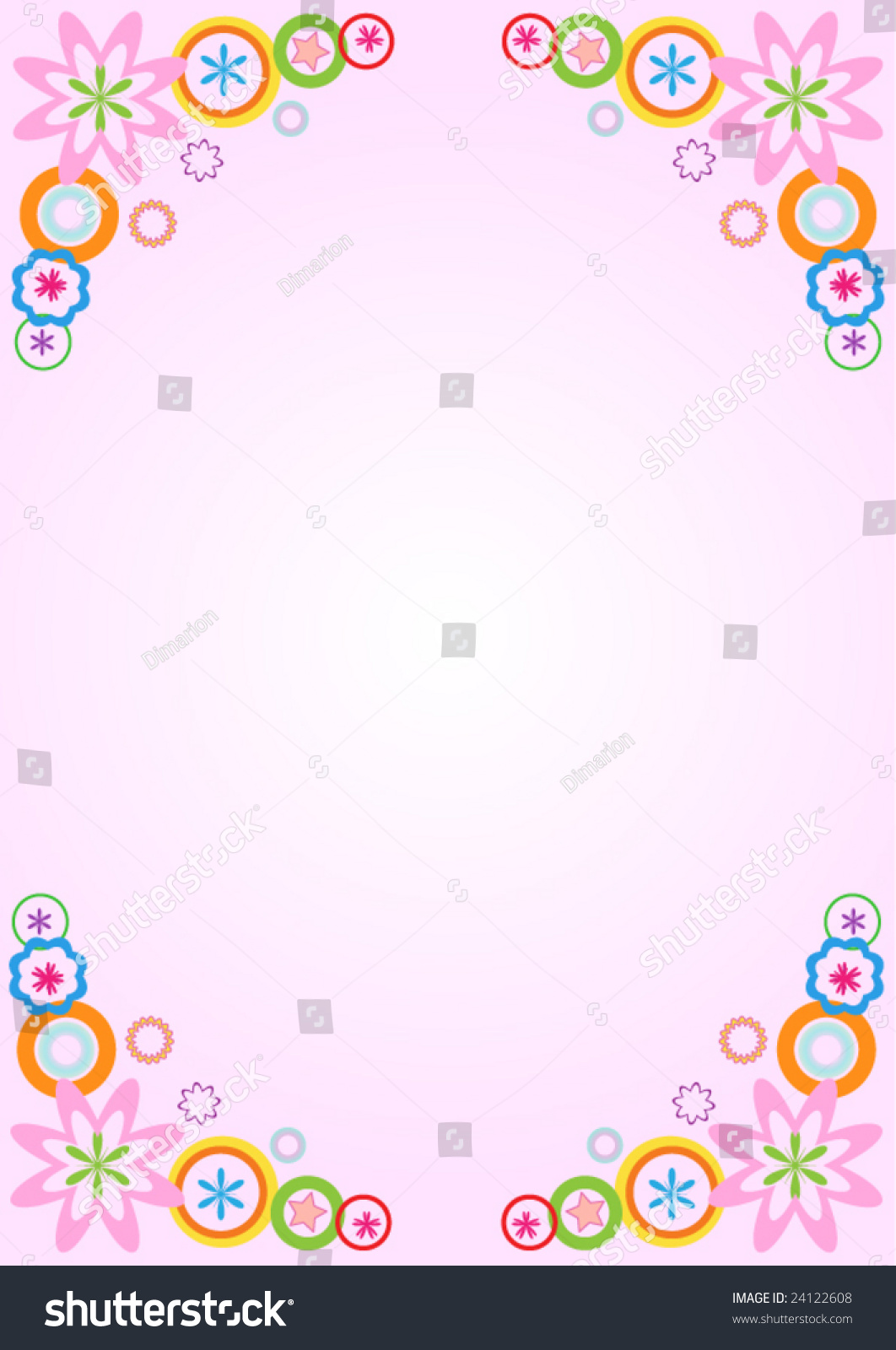 Soft Pink Frame Stock Vector (Royalty Free) 24122608