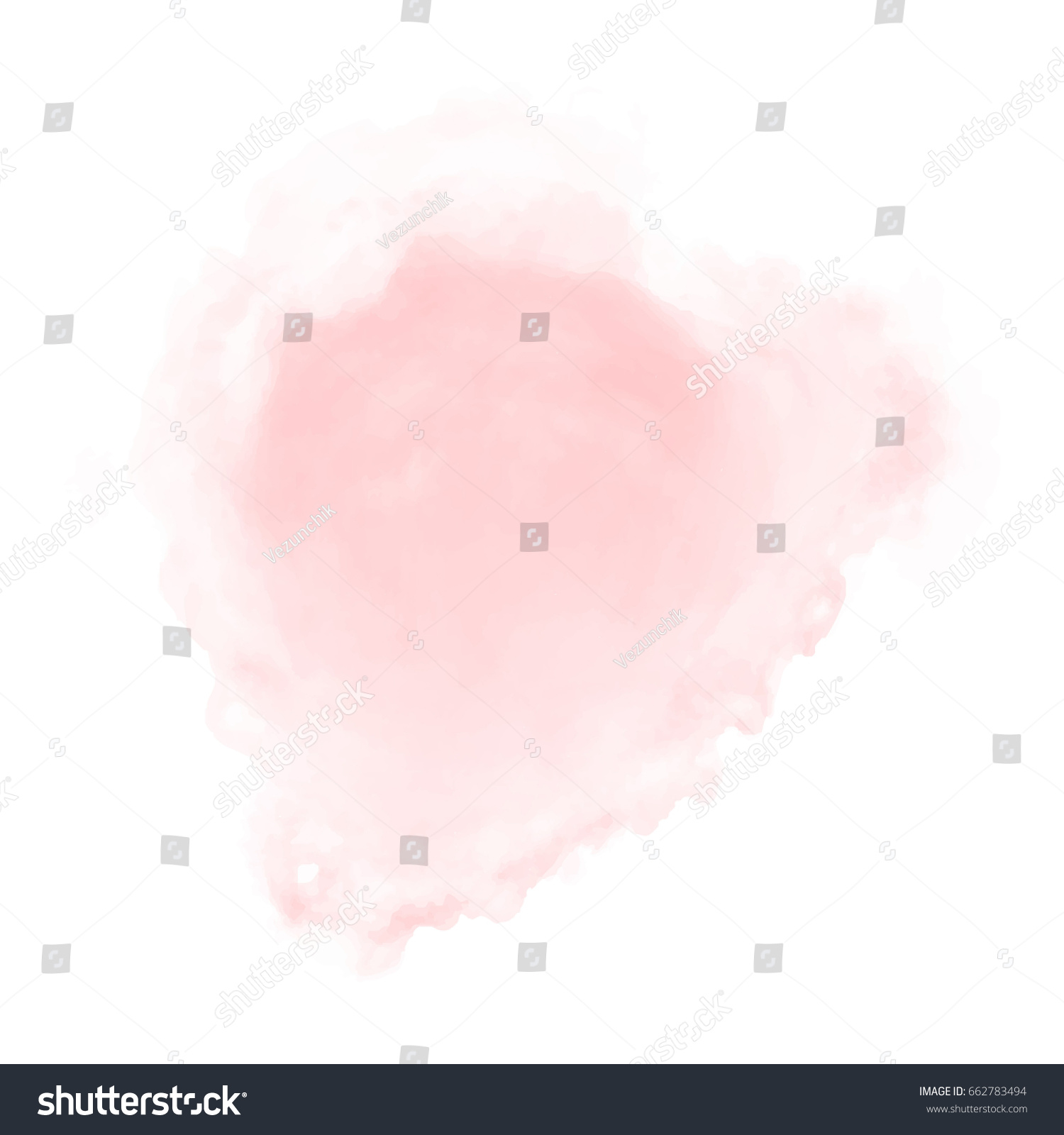 Soft Pink Watercolor Vector Stock Vector (Royalty Free) 662783494