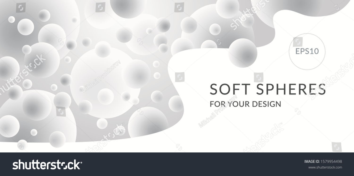 Soft Vector Spheres Your Design Simple Stock Vector (Royalty Free ...