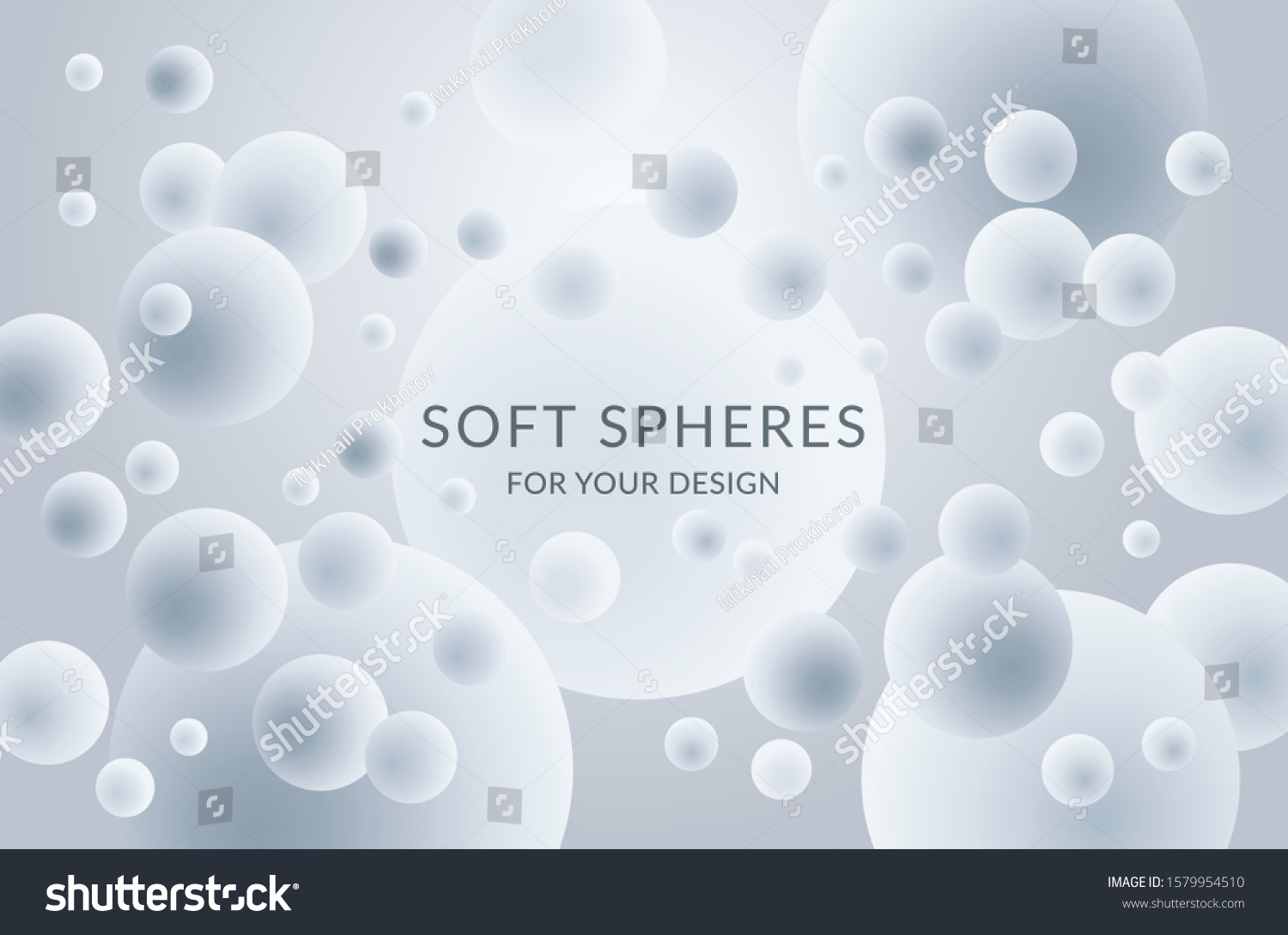 Soft Vector Spheres Your Design Simple: vector de stock (libre de ...